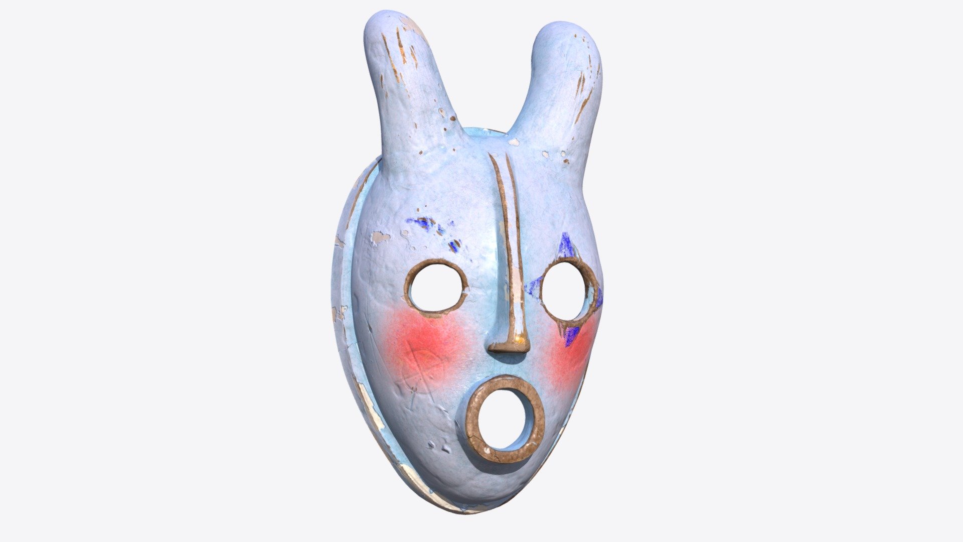 Blunt horned Mask - 3D model by Nohazure (@nohamanfredi.core) [59c1a04 ...
