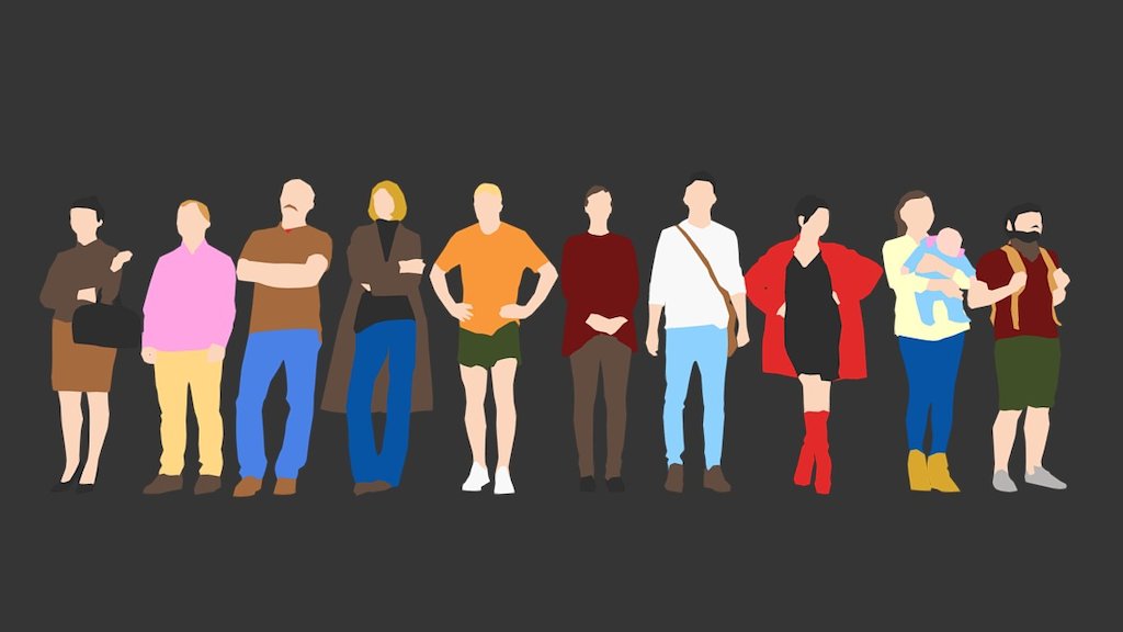 Colored Lowpoly People Unlit Vol. 5 - 3D model by kanistra [59c1ec7 ...