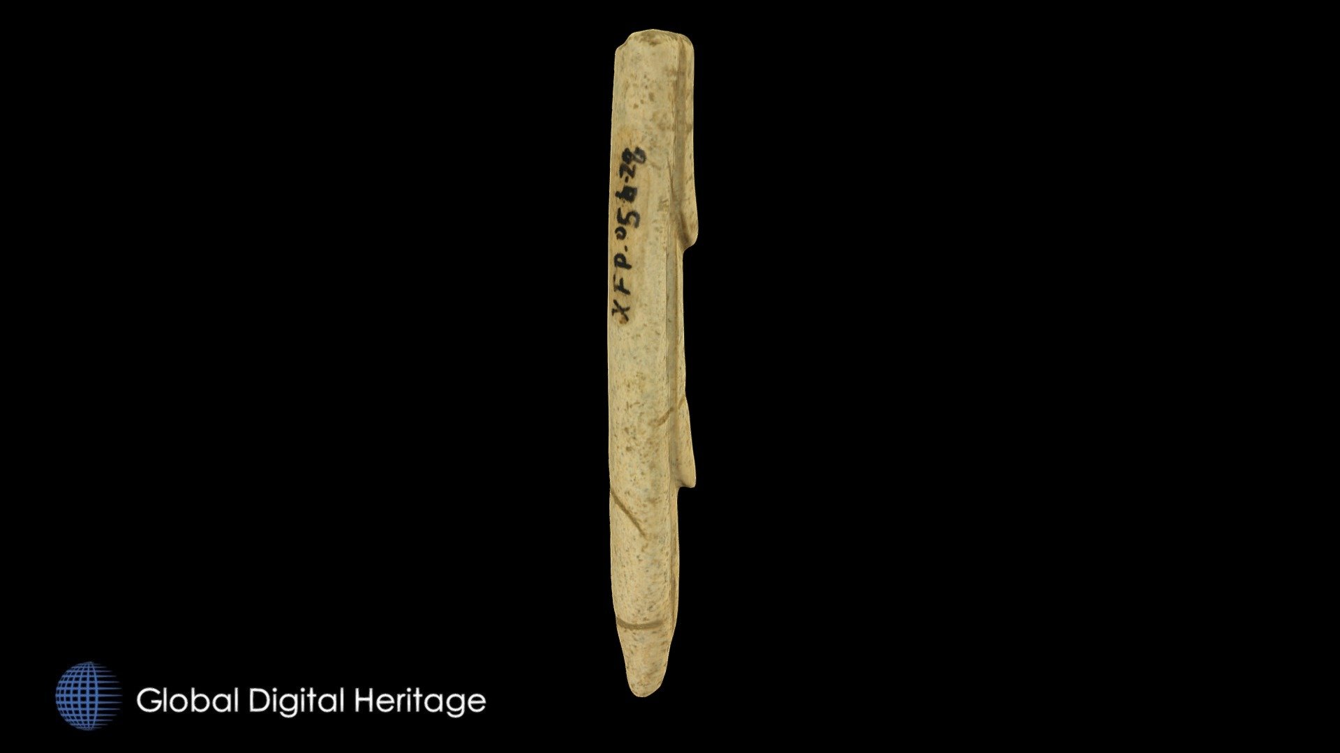 XFP-056 Bone arrow / harpoon point, Sanak Is. AK - Download Free 3D ...