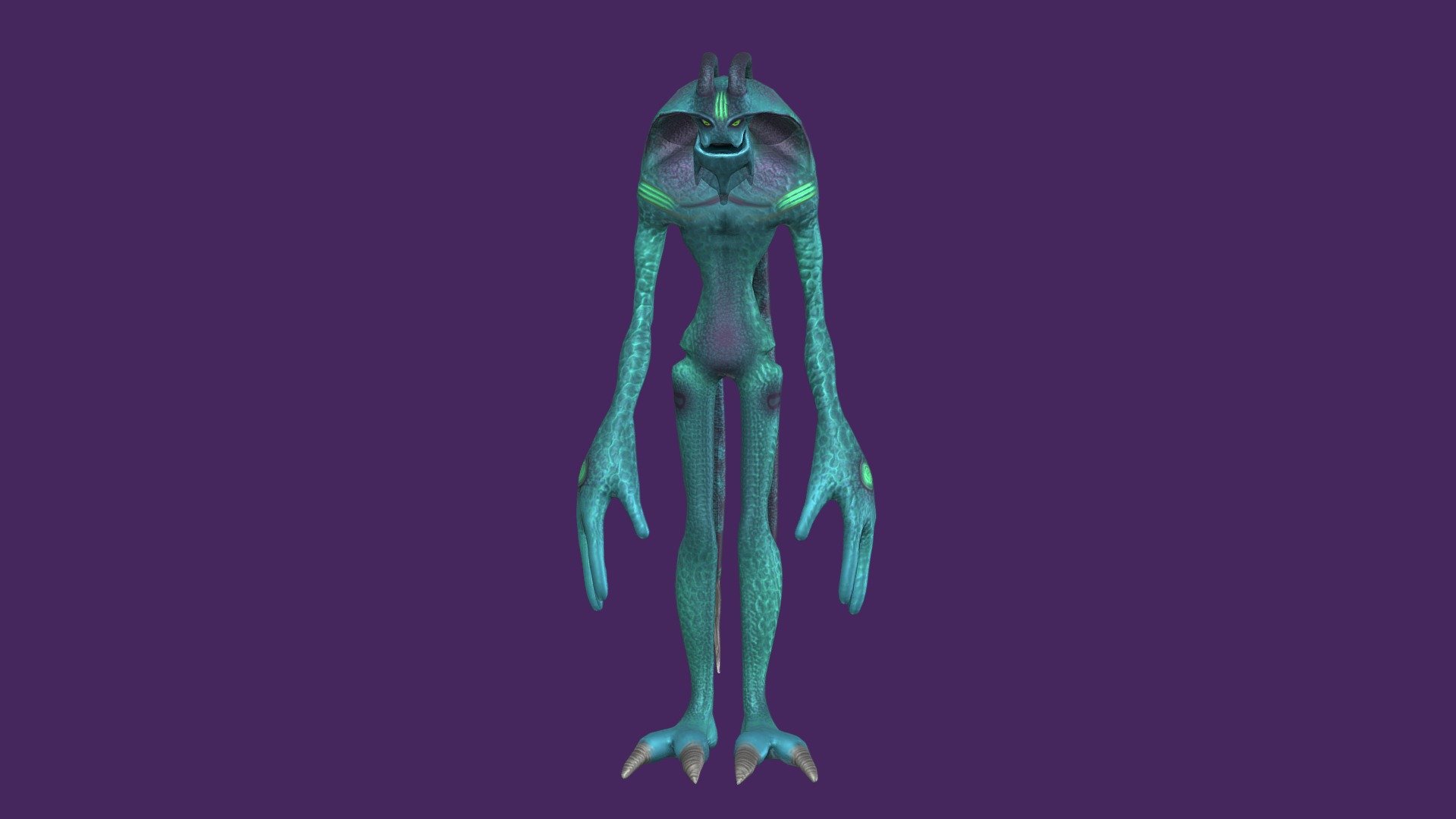Evil Alien - 3D model by mzuniga_93 [59c2da5] - Sketchfab
