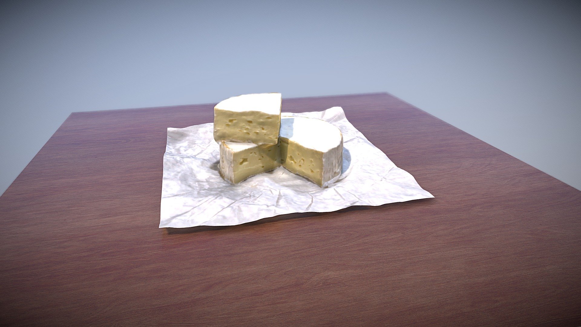 Scan of Beautiful Brie Cheese (Lowpoly remesh) - Download Free 3D model ...