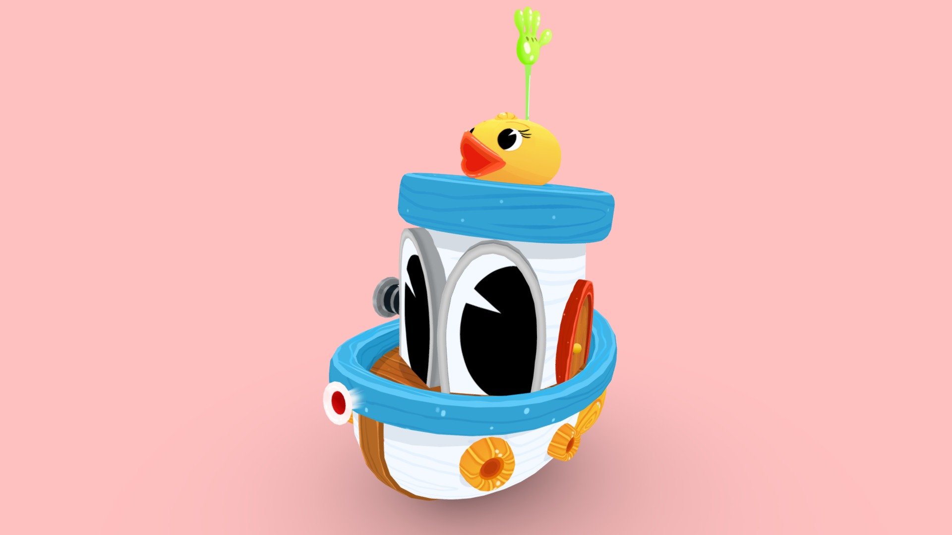 Friendship Boat in Rainbow Billy - 3D model by marie_pier_bouffard ...