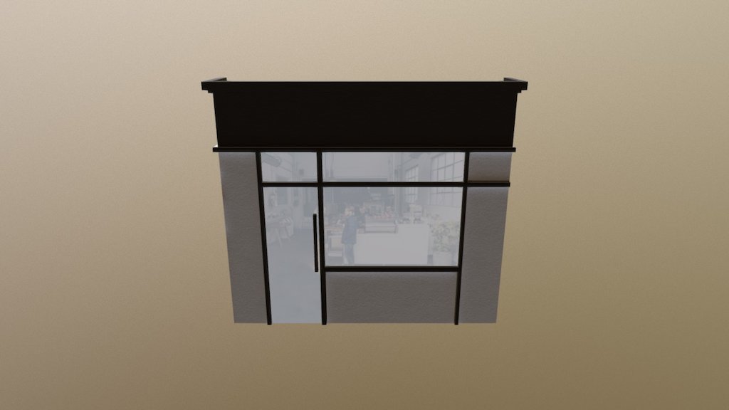 Cafe Front - 3D model by ivyha [59c9663] - Sketchfab