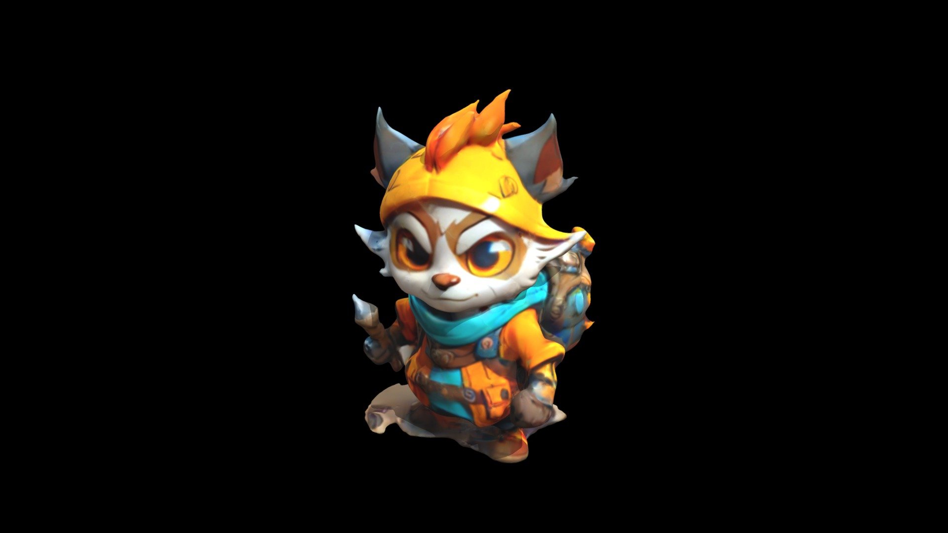 An illustrated fox character from a video game. - Download Free 3D ...