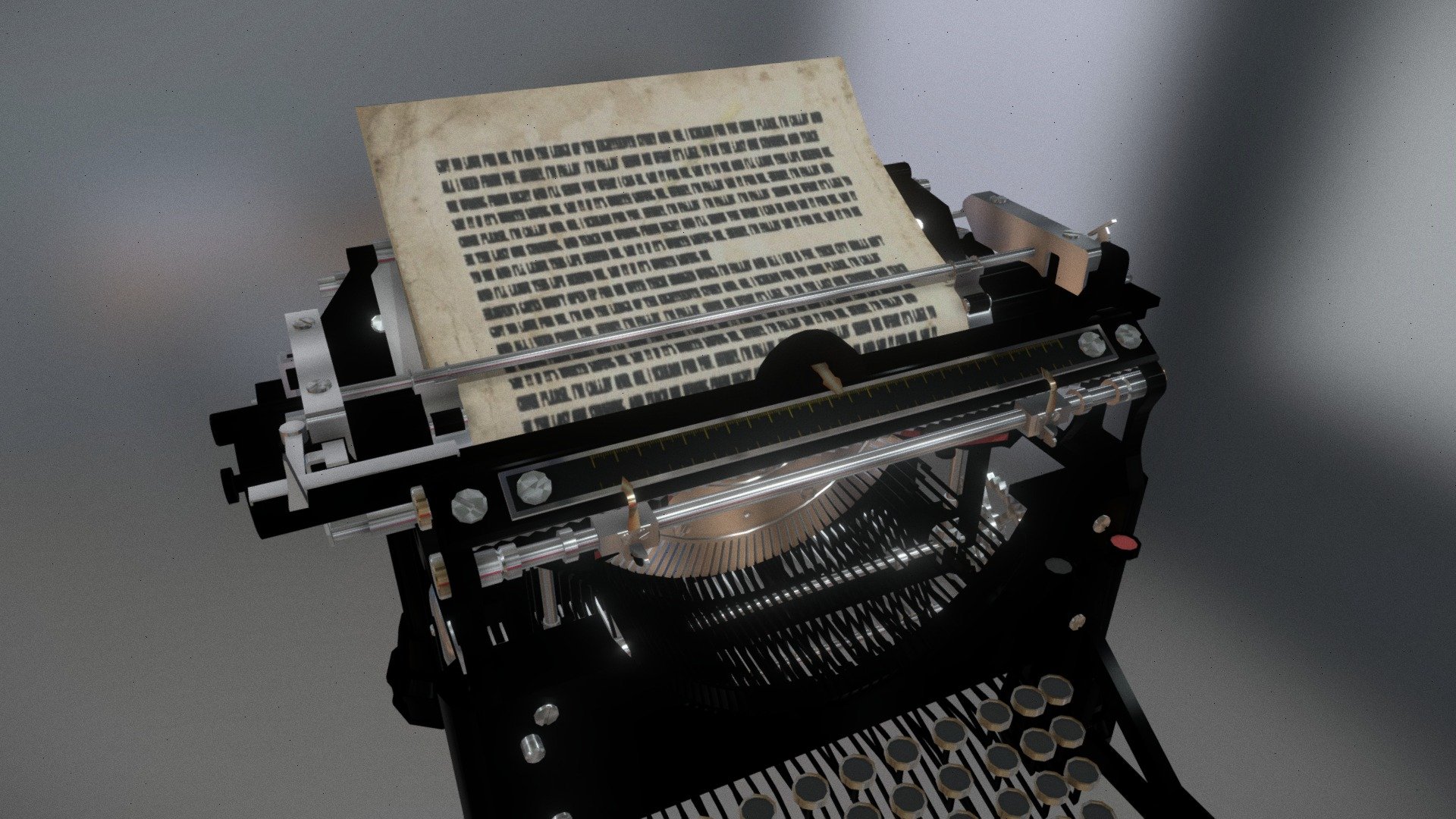 typewriter - Buy Royalty Free 3D model by digikstudio [59cb200 ...