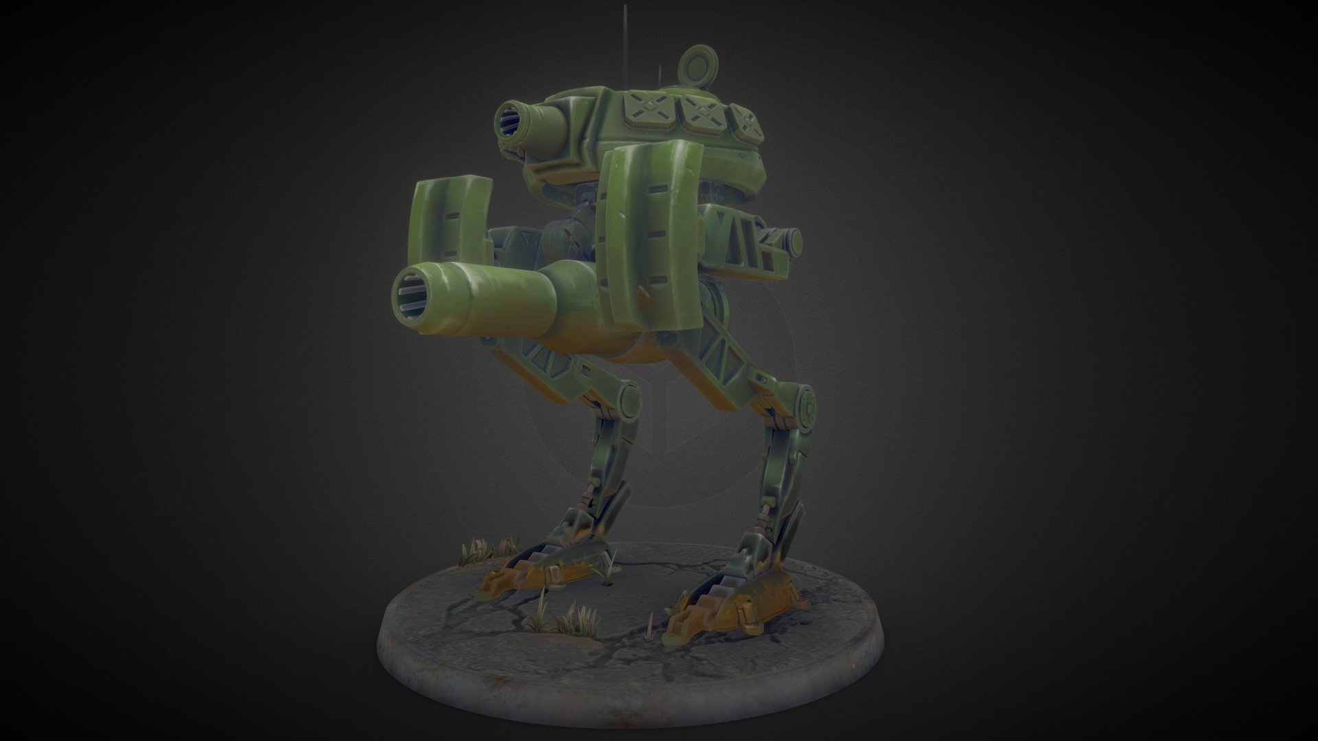 Light Recon Striding Mech 421-F - 3D model by Dan Cuatt (@dancuatt ...