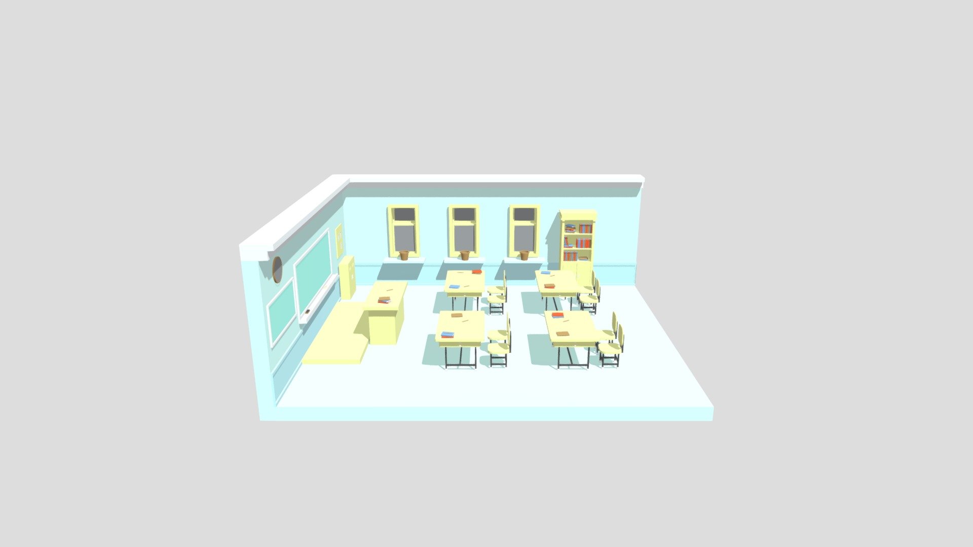 classroom - Download Free 3D model by minhduc (@tongnhan124) [59ce08f ...