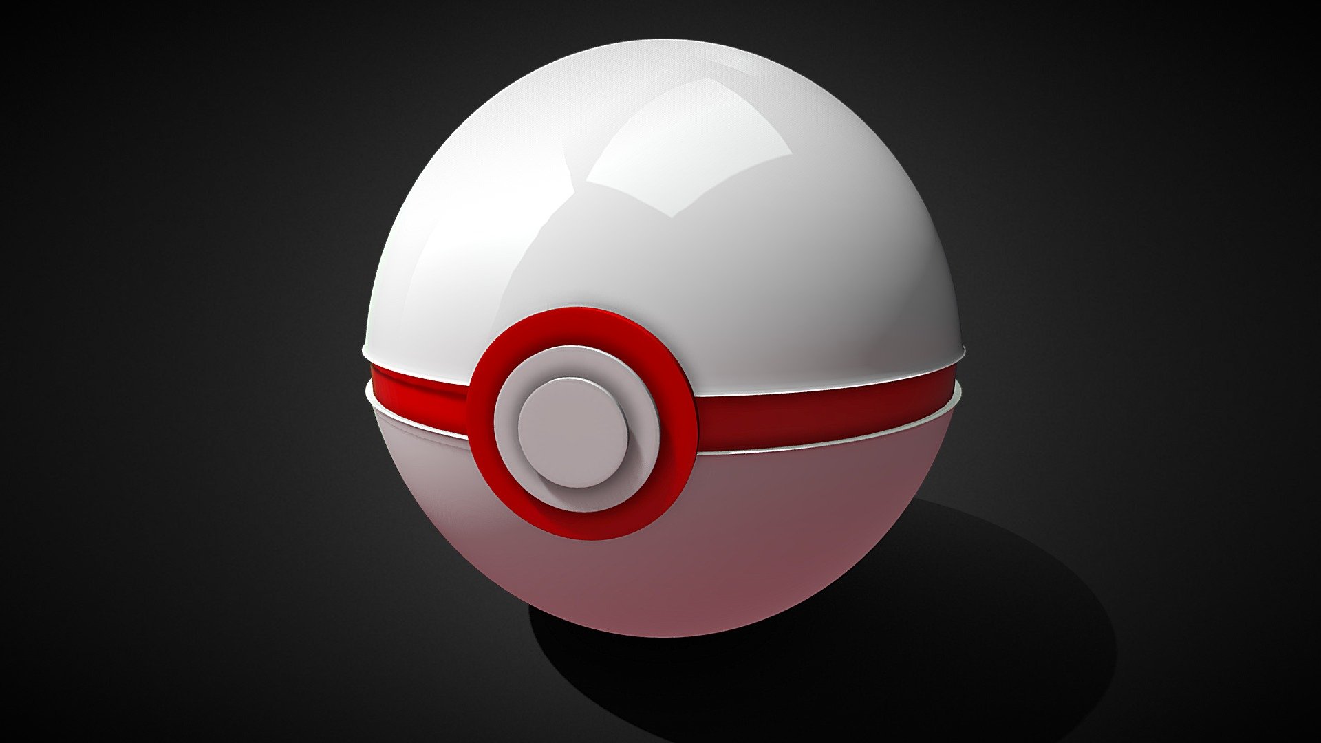 Pokeball 3D model PremierBall - Buy Royalty Free 3D model by Gabriel ...