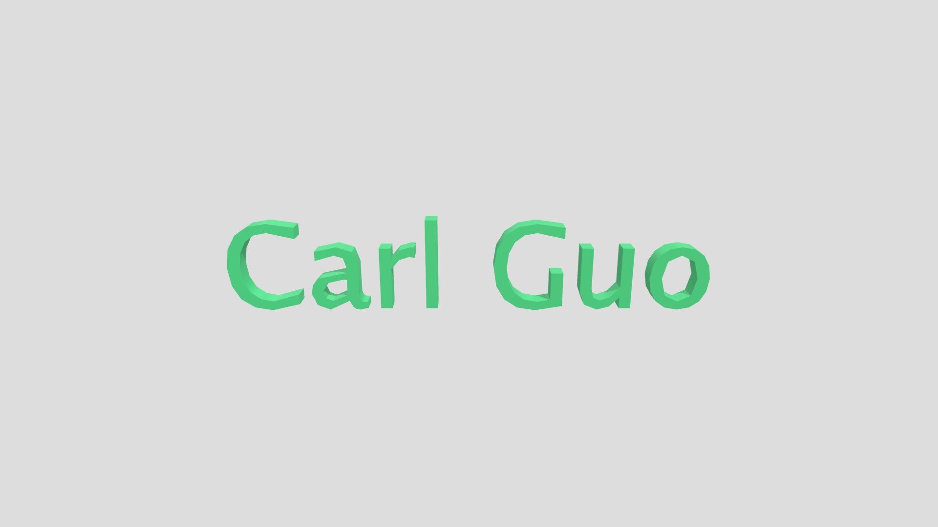 Wk1 Signature Guo Carl - Download Free 3D model by carlguo2x [59d03f1 ...