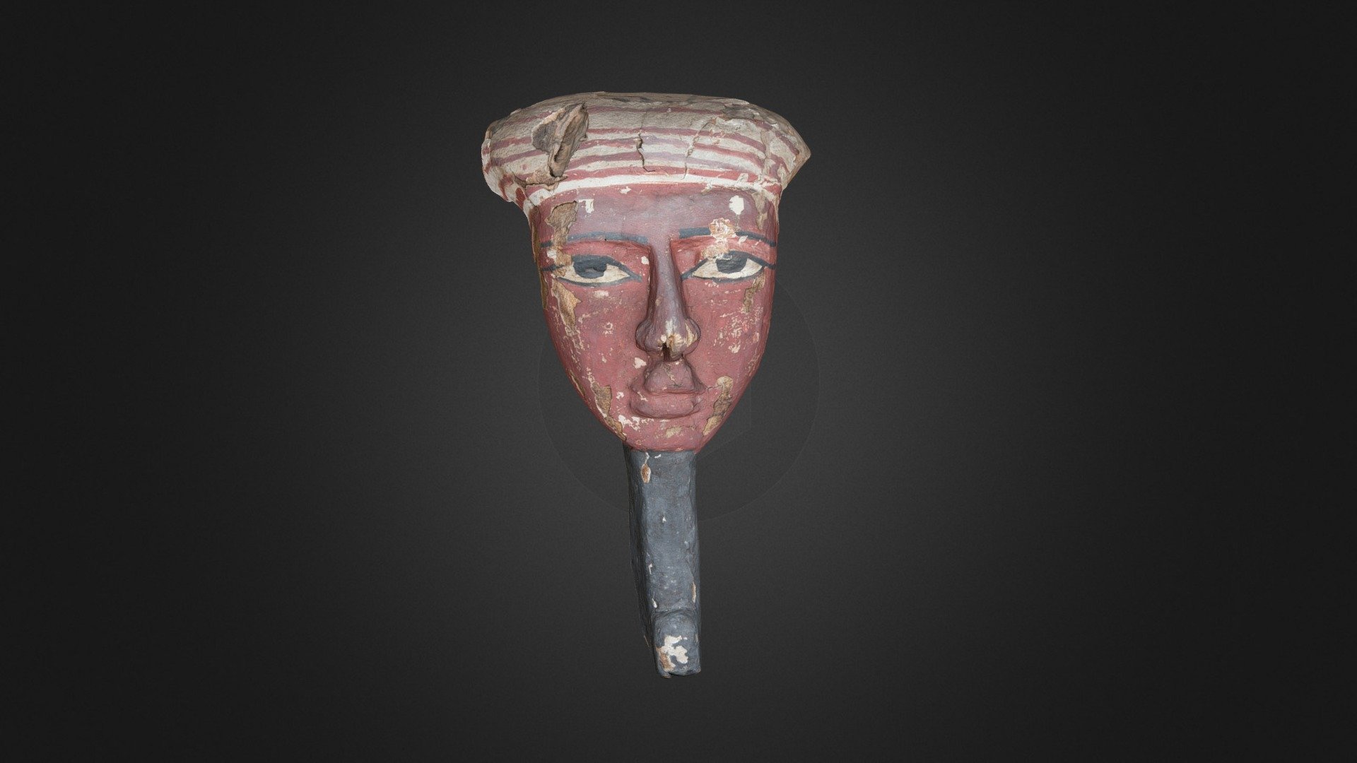Red Face from a Wood Anthropoid Coffin (RAFFMA) - 3D model by ...