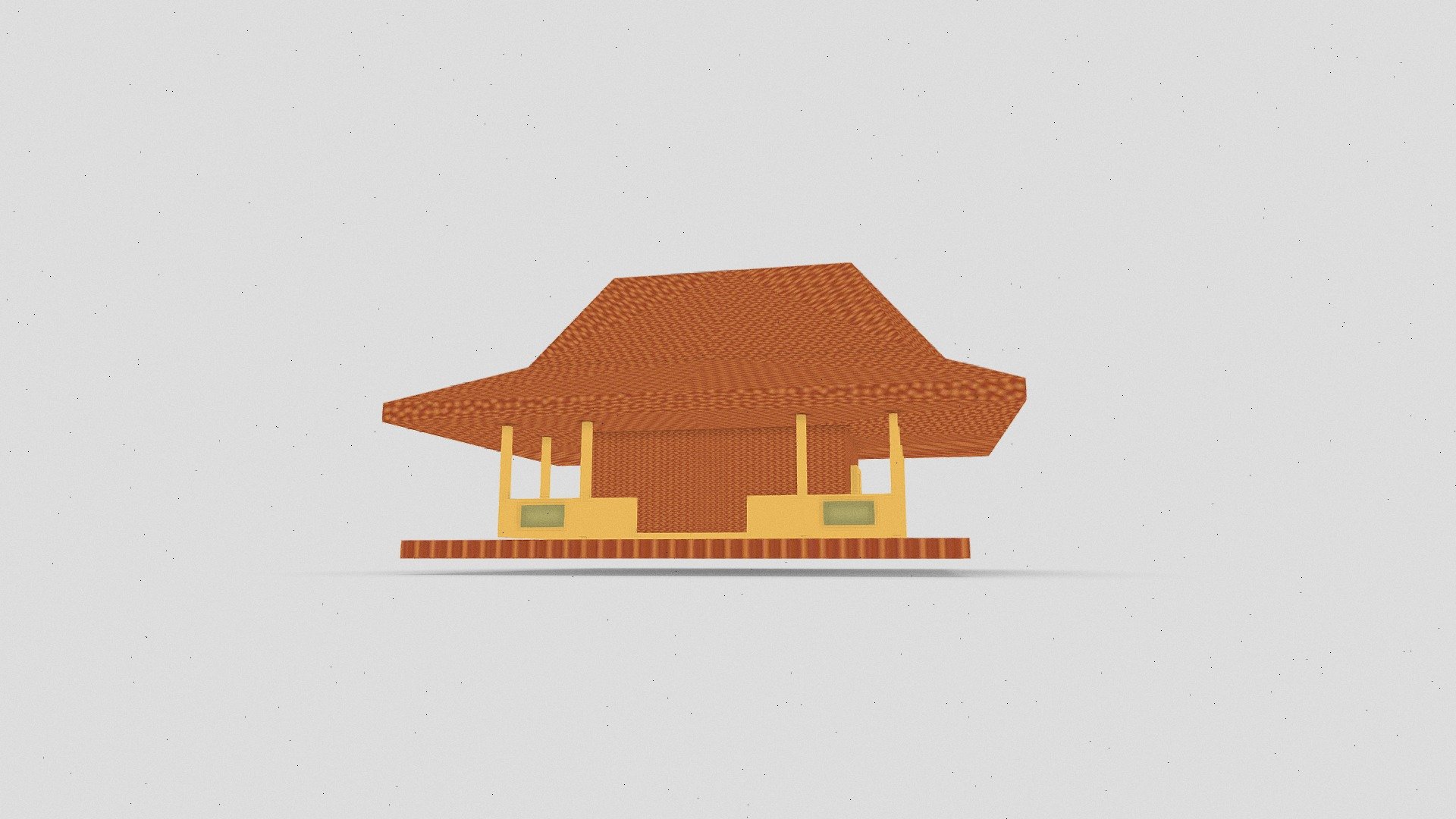 Rumah Joglo - Jawa - 3D model by ariedezign (@arksnet) [59d07d9 ...