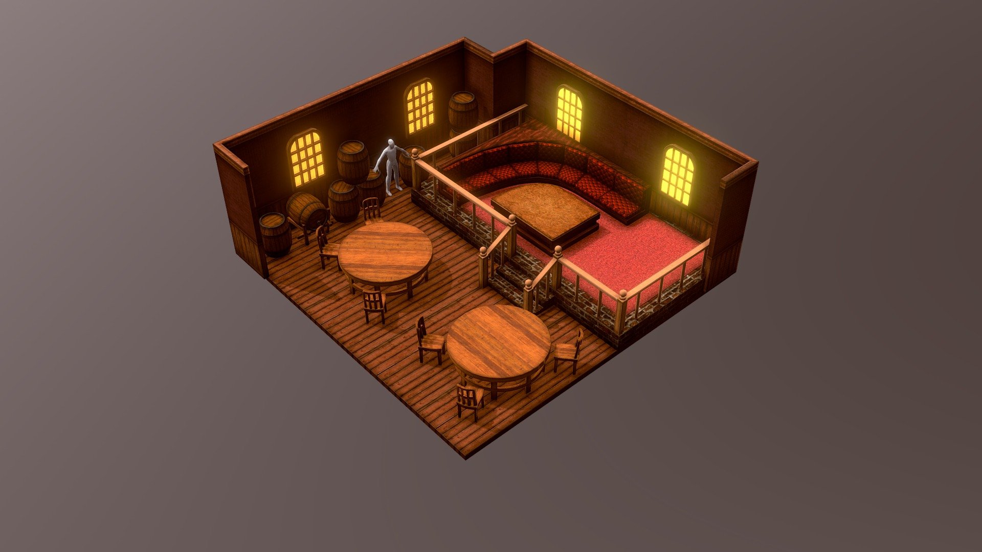 English Pub Interior Mode - 3D model by Christina Kee (@christinakee ...