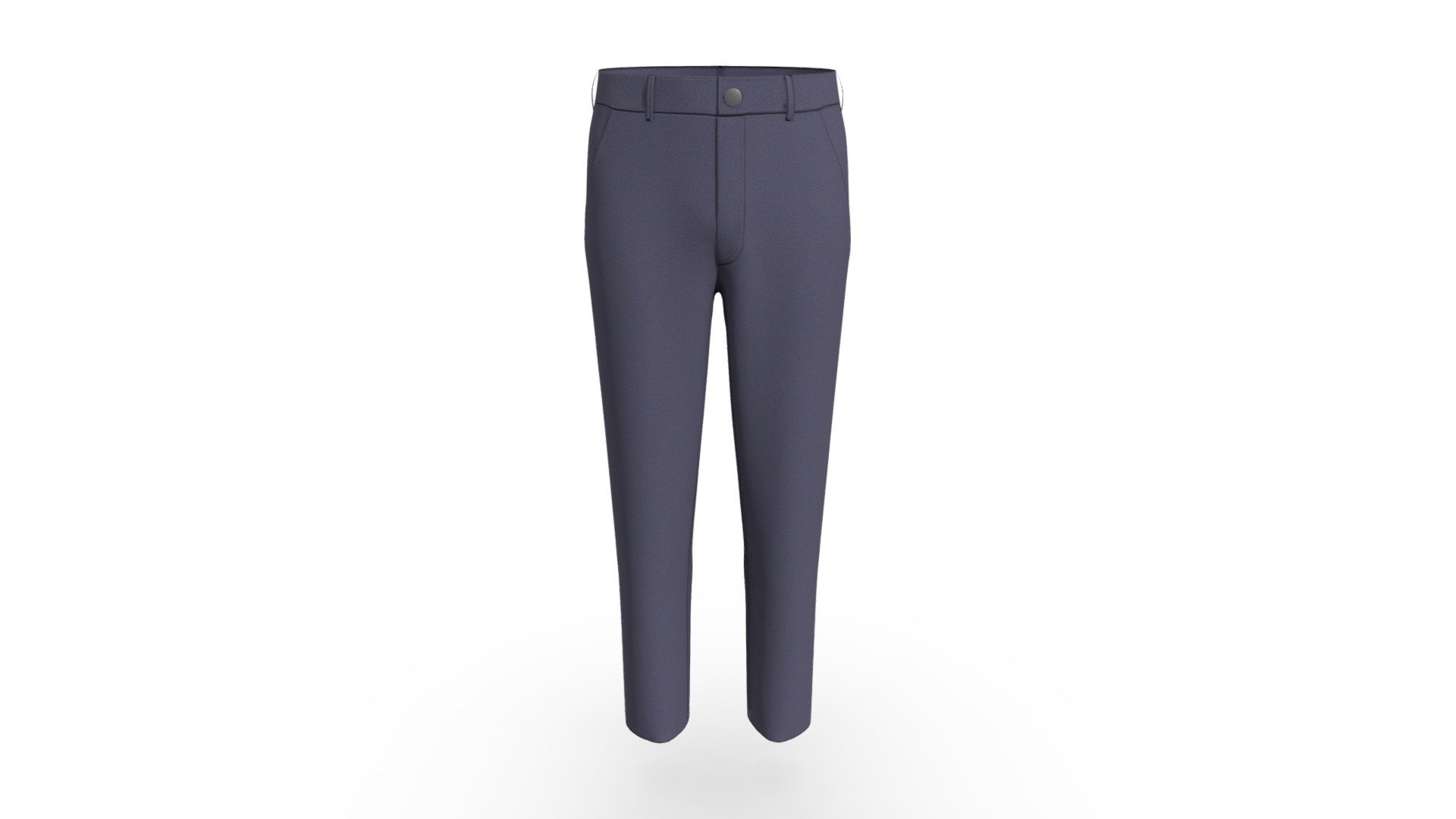 Men Slim Fit Chino Pant - Buy Royalty Free 3D model by BINARYCLOTH ...