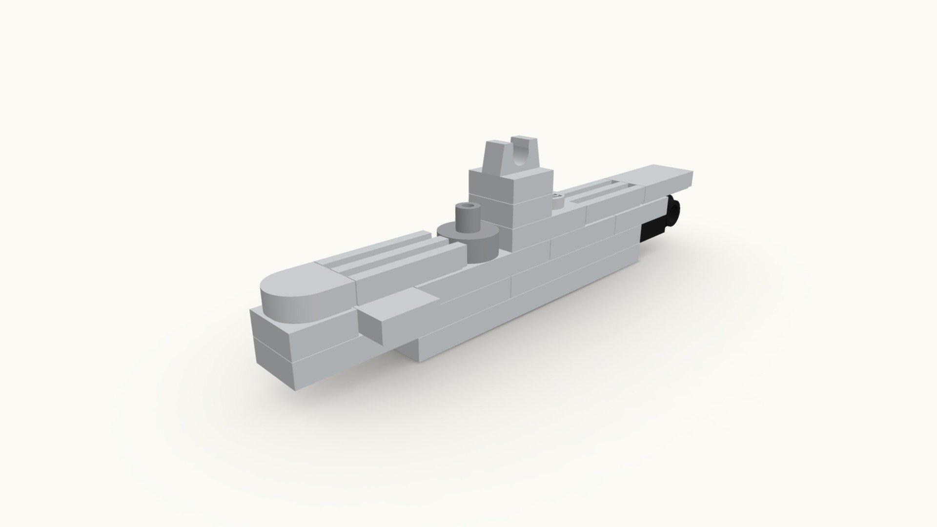 LEGO Micro U-505 Submarine MOC [#0192] - Download Free 3D model by The ...
