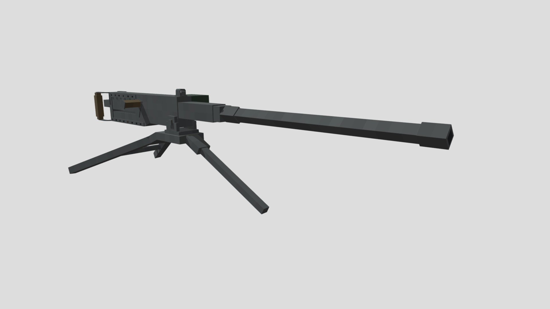 Minecraft Browning .50 - 3D model by BartekBW (@rojdanbw) [59d5874 ...