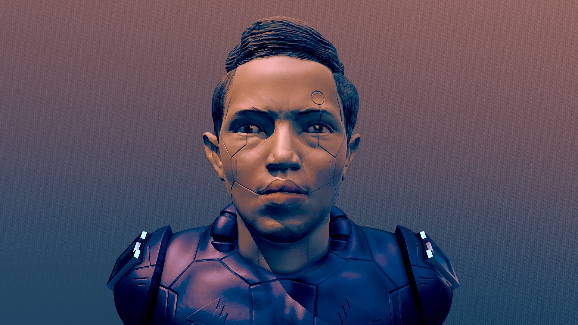 CyberPunk Character Design - 3D model by Kiisaku [59d6b98] - Sketchfab