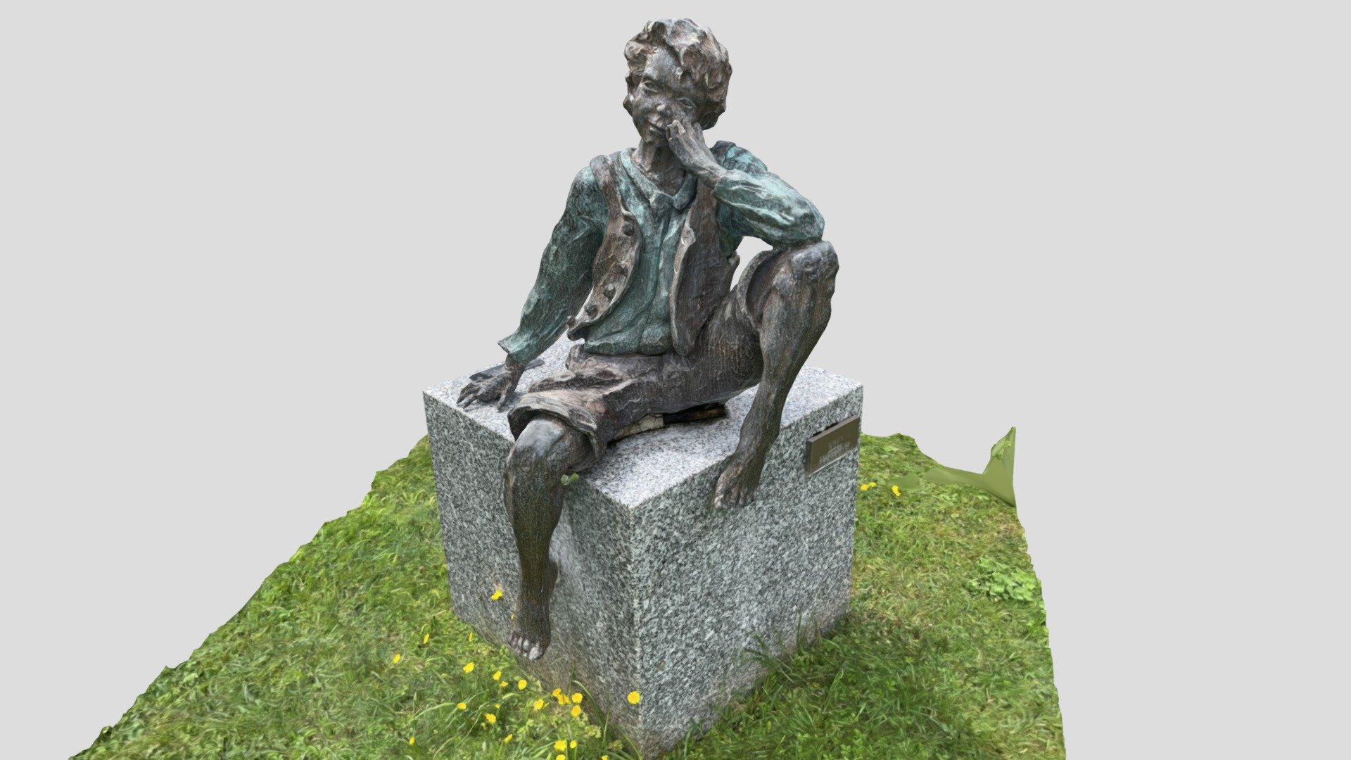 Bronze statue child by Bigata - 3D model by Gerpho 3D (@gerpho ...