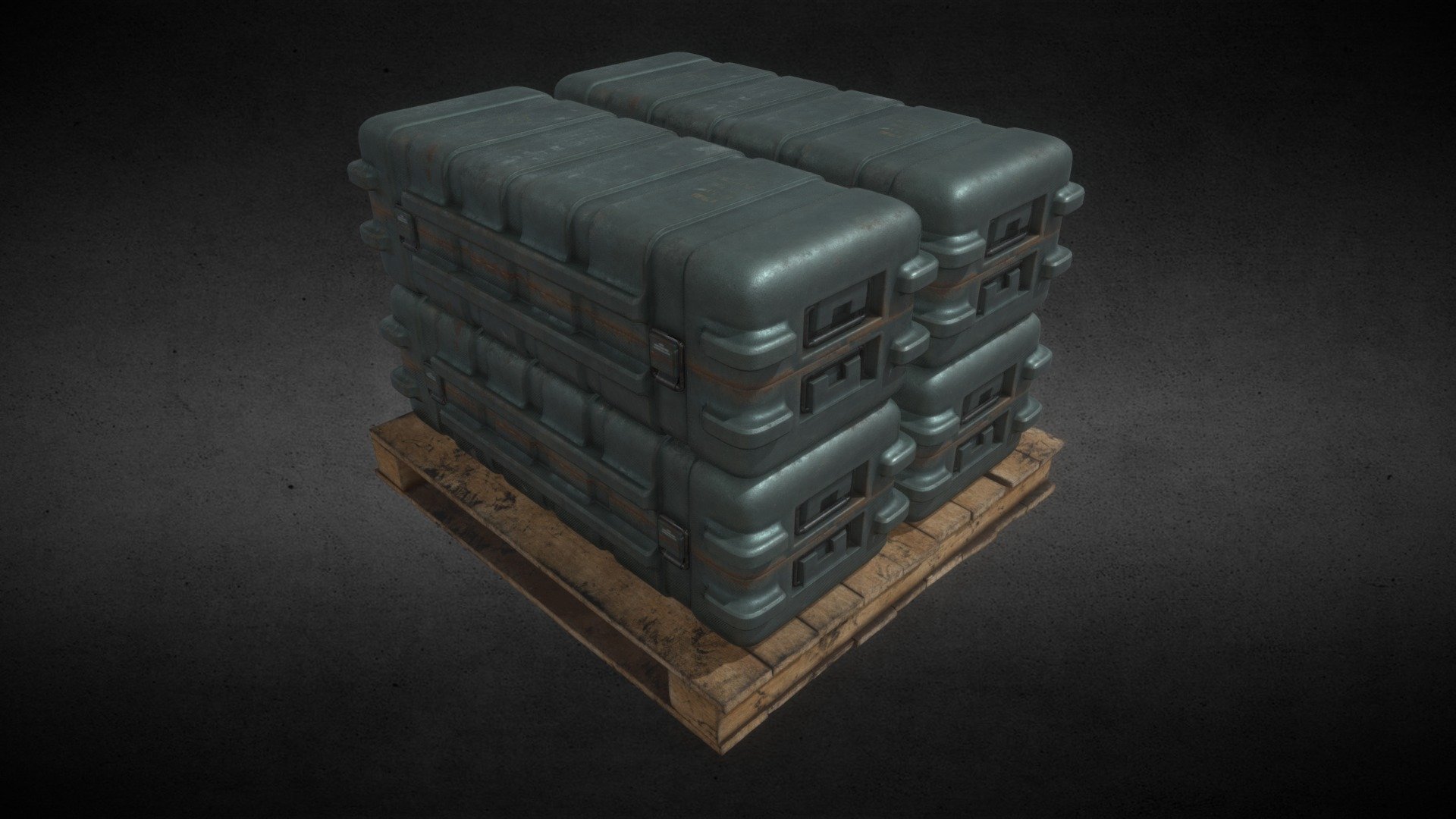 Military Storage Pallet PBR | UVW | SUBD - Buy Royalty Free 3D model by ...