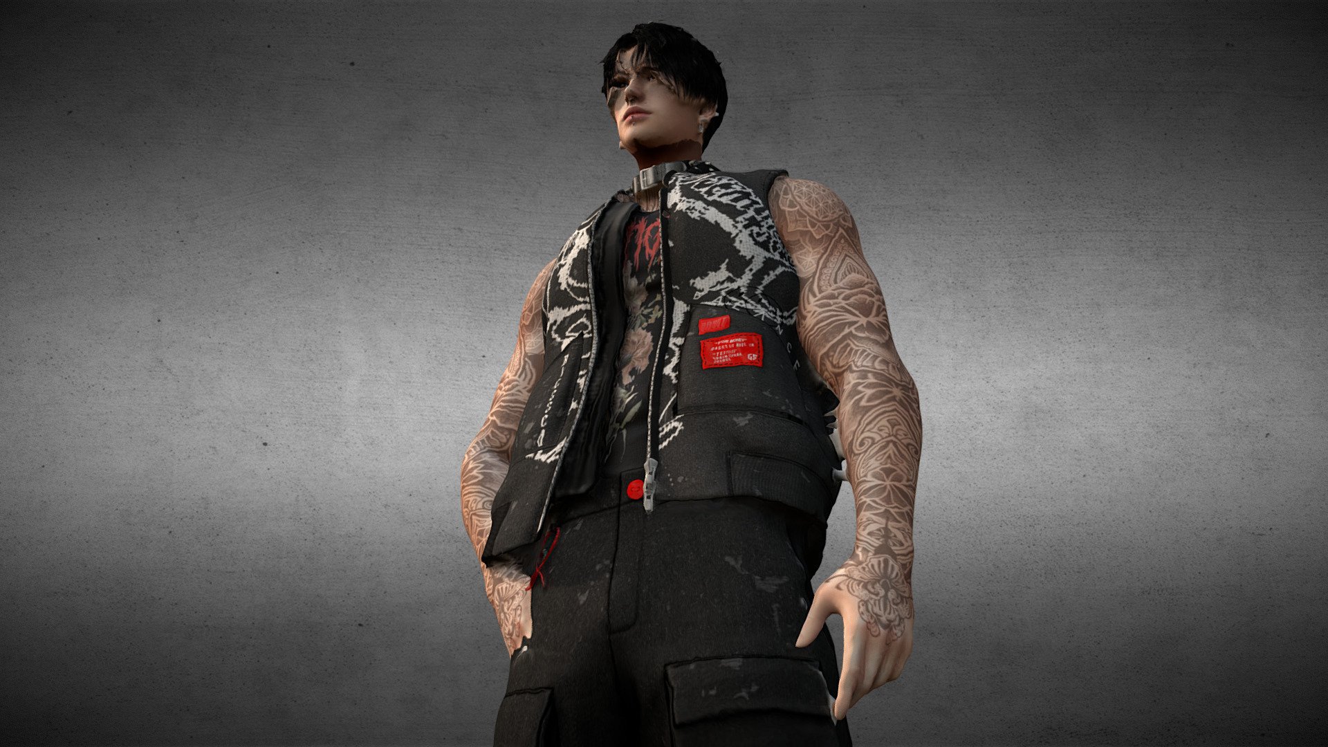 Korean Male Model Avatar, Second Life 3D Scan - Download Free 3D model ...
