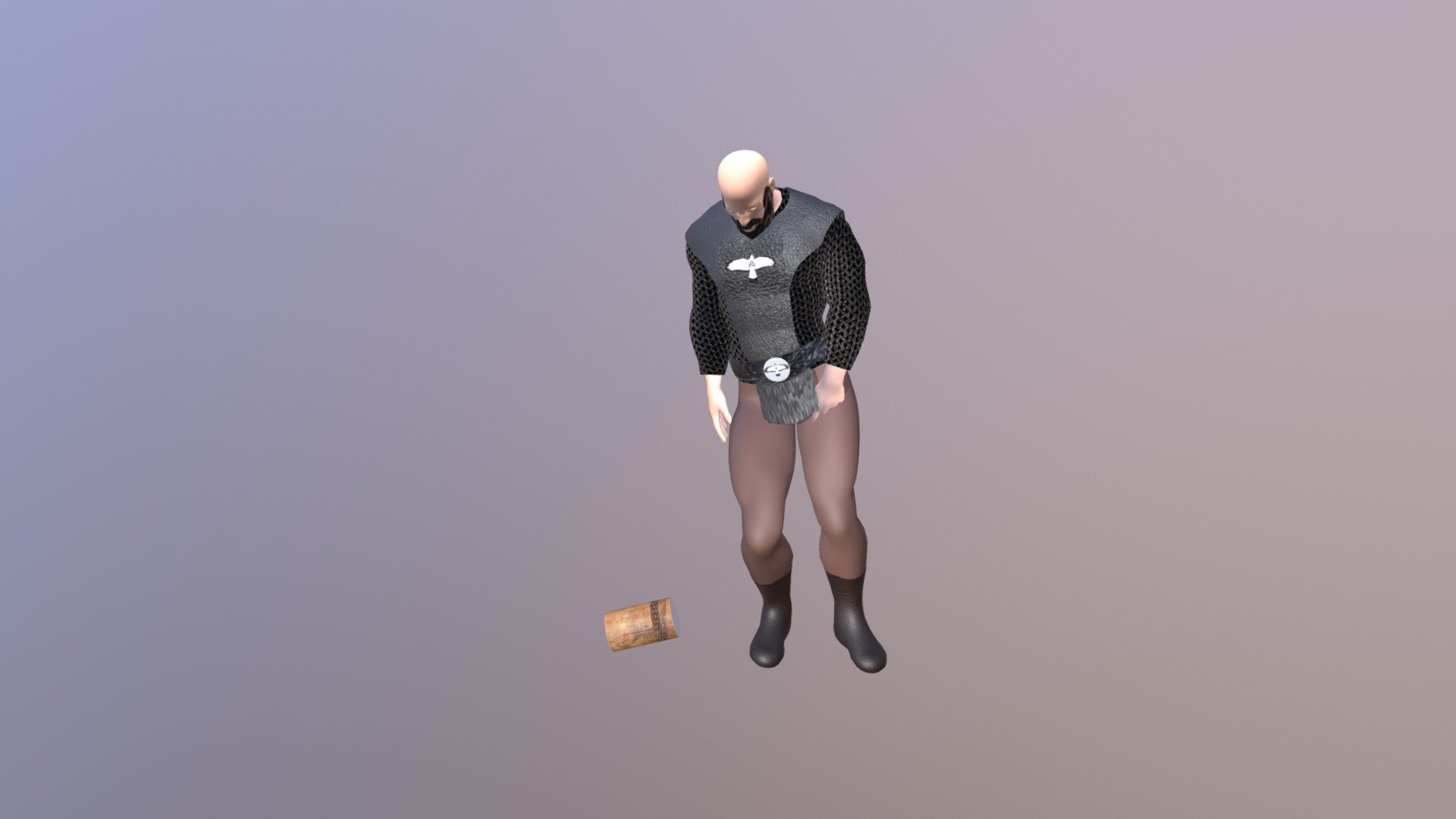 Drunk Viking Lean on back - 3D model by Salman Ali Virk (@salmanali ...