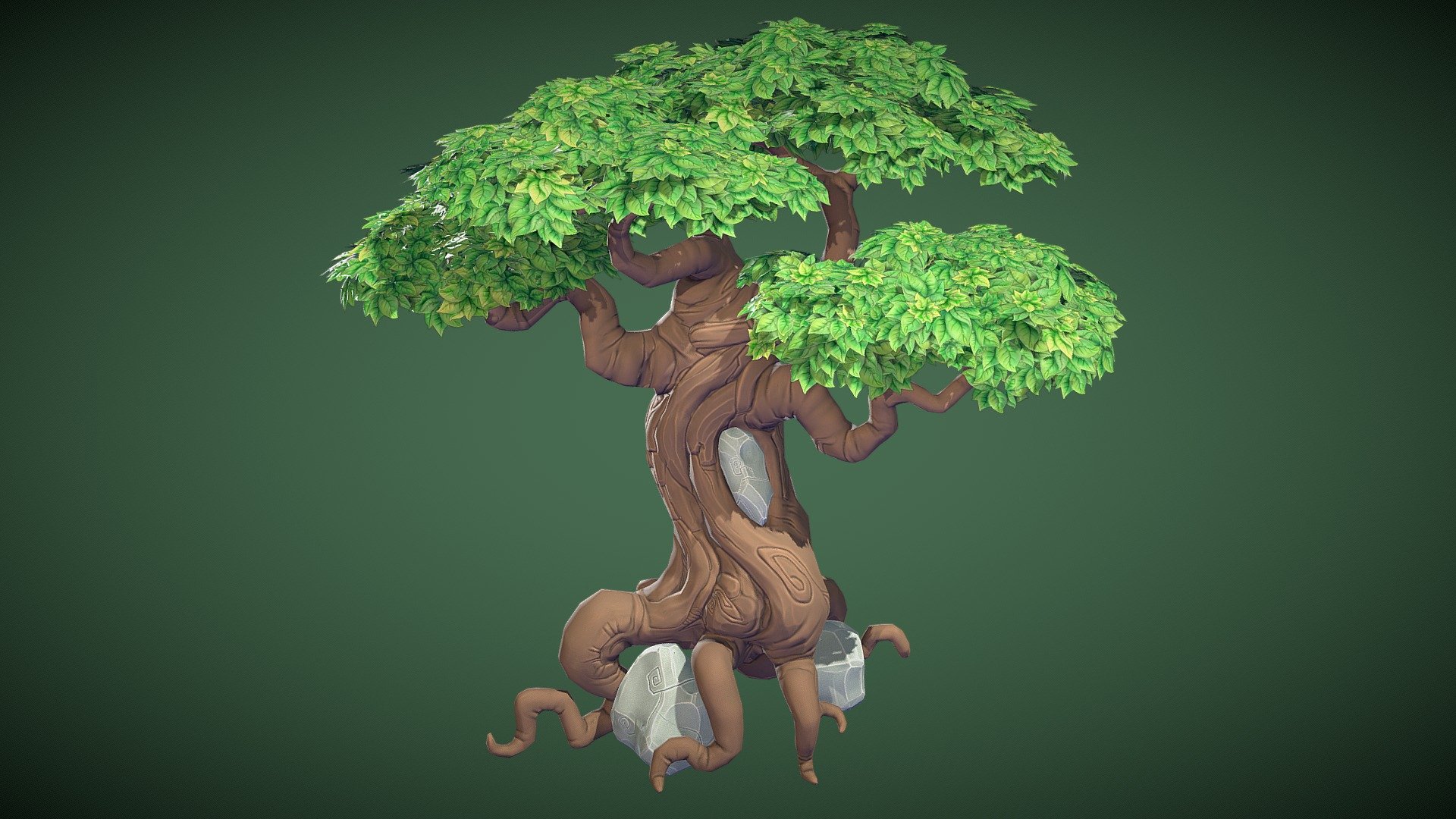 Cartoonish Tree - 3D model by RISI (@risi86) [59dc183] - Sketchfab