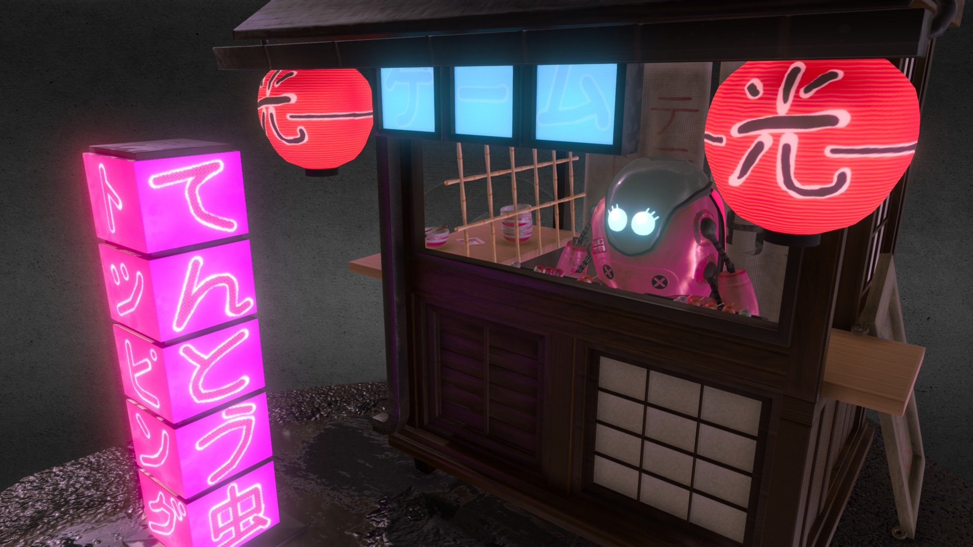 Dango Bot - 3D model by Alvaro_Siqueira [59dcce2] - Sketchfab