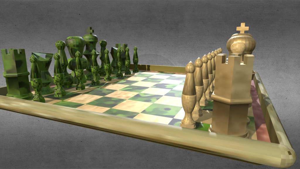 Chess - 3D model by erasmuspluska1 [59dffe2] - Sketchfab
