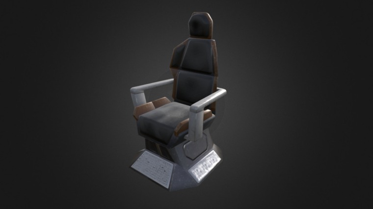 Sci-fi Chair - 3D model by JosephByland [59e0692] - Sketchfab