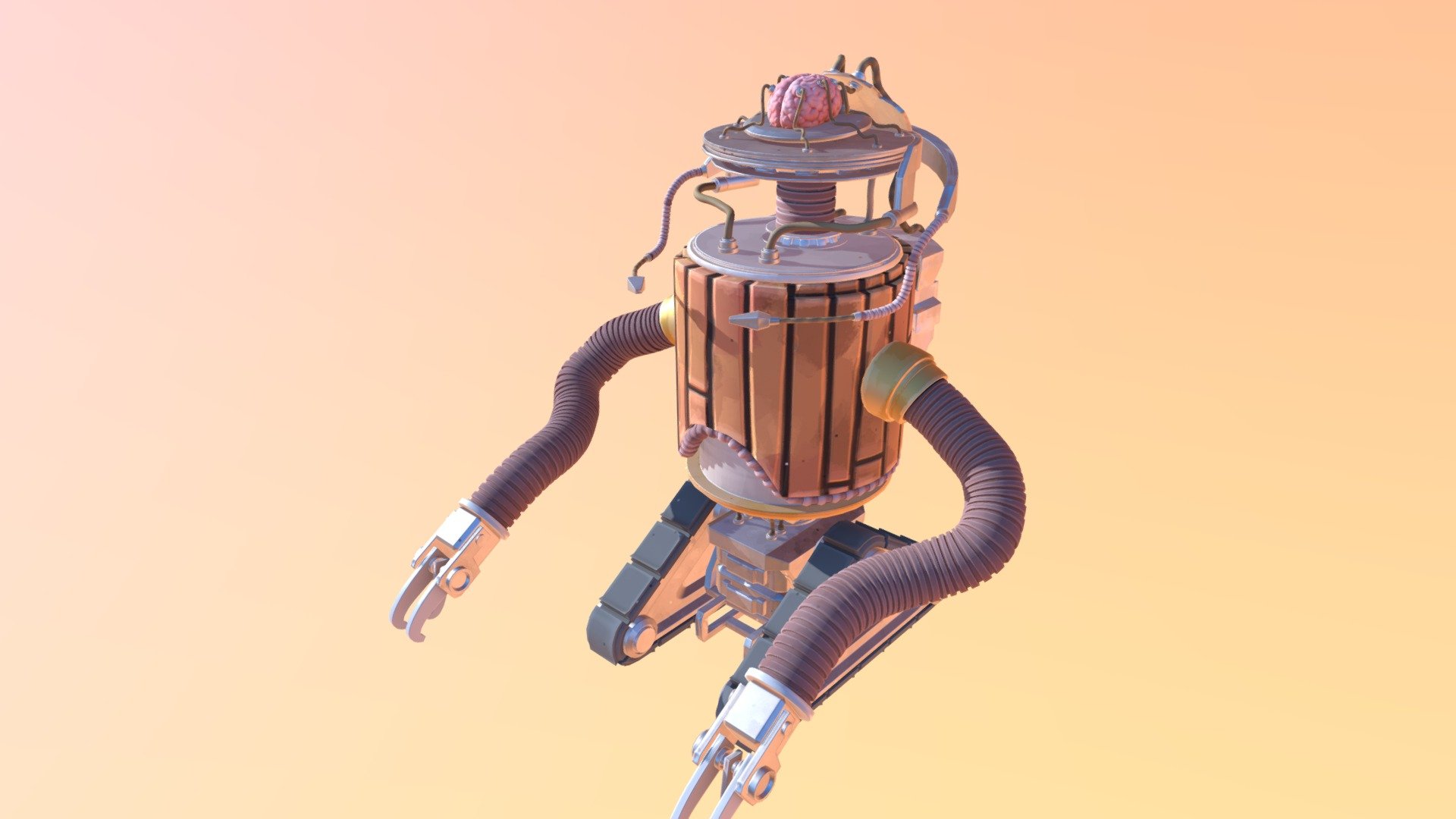 stylized robot - 3D model by Aaron Cornfield (@Razt) [59e353b] - Sketchfab