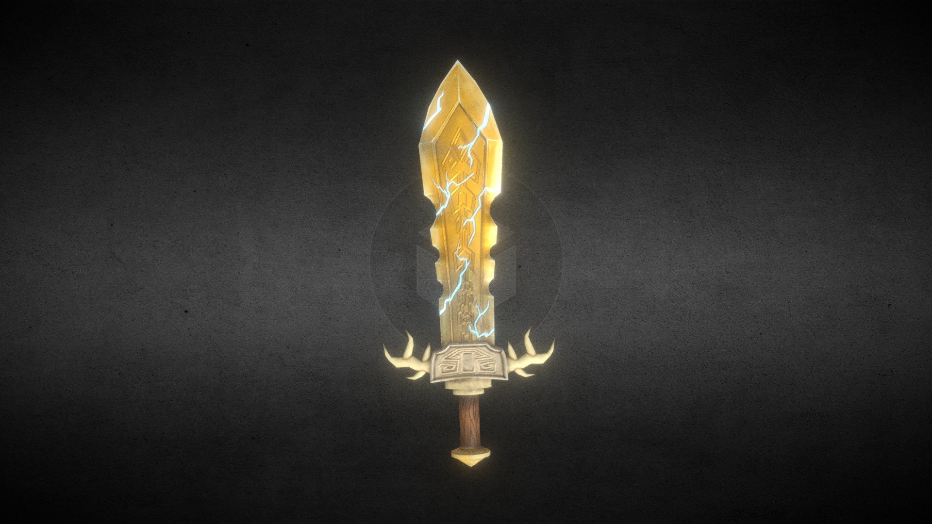 Horned Sword - 3D model by UrosDencic [59e44cd] - Sketchfab