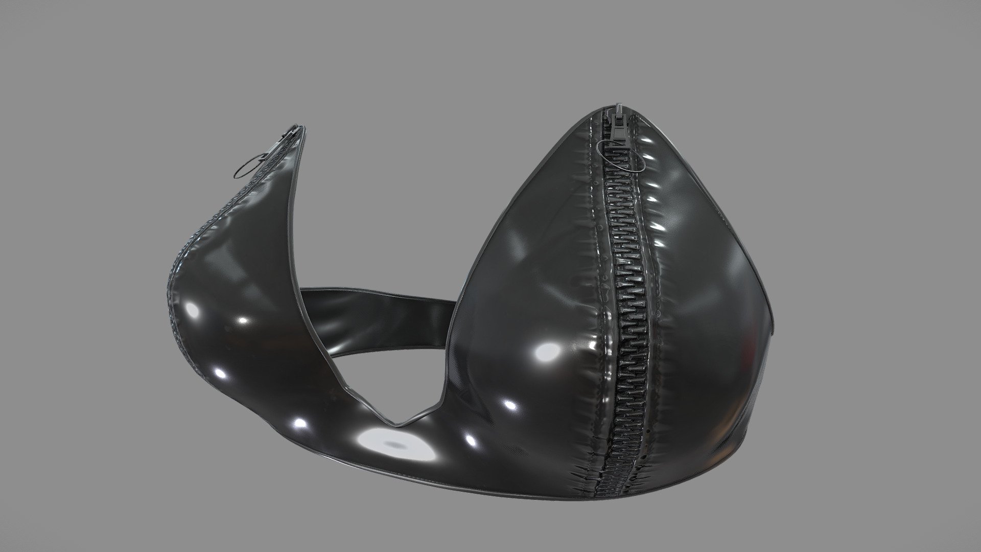 Female Shiny Black Latex Bralet Top - Buy Royalty Free 3D model by 3dia ...