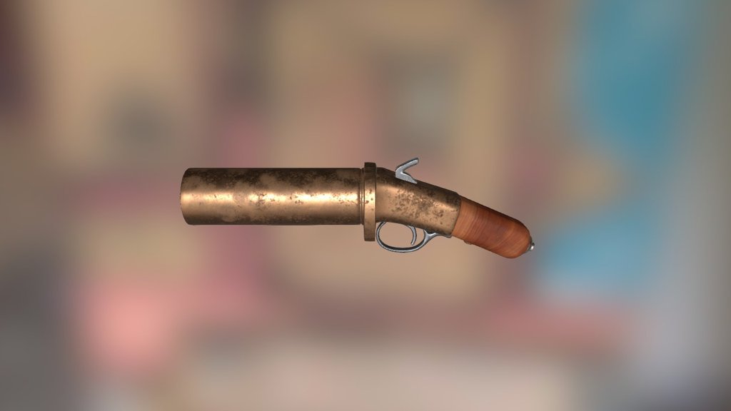 Home Made Pistol - 3D model by gallian101 [59e93c1] - Sketchfab