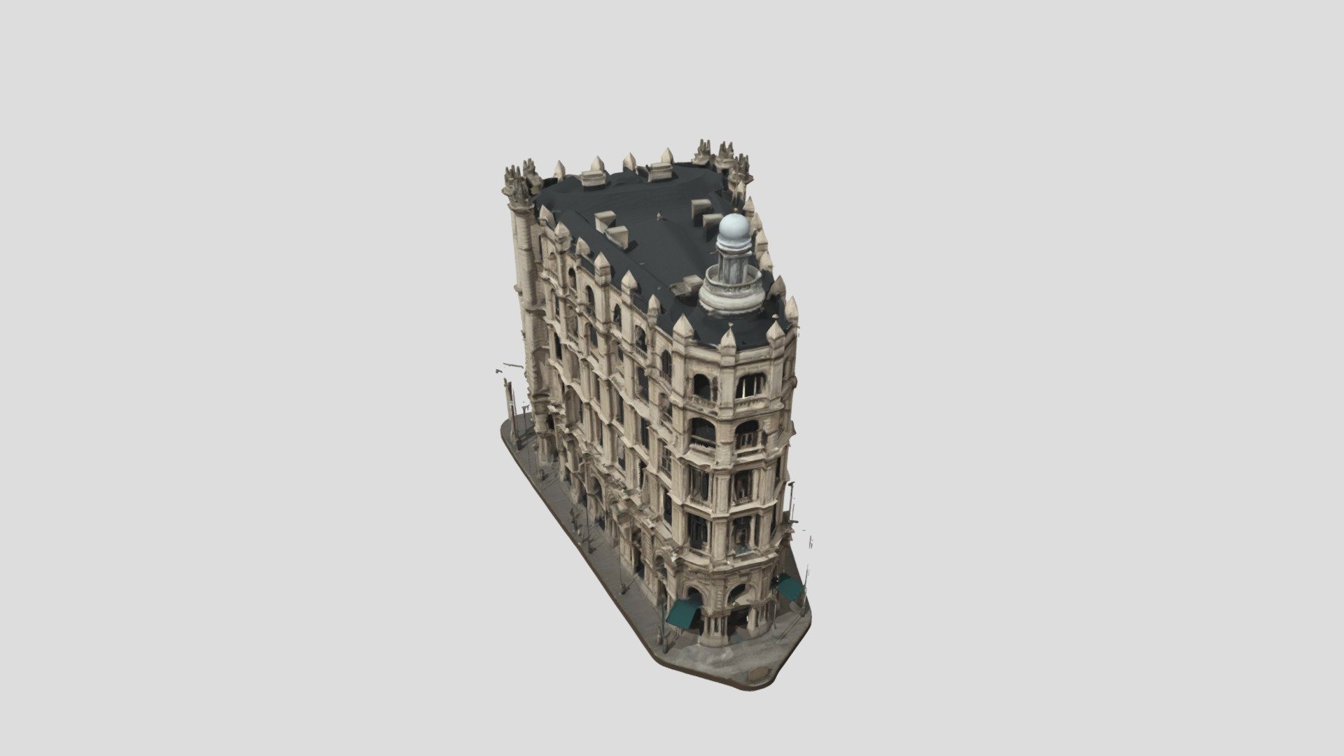歷山大廈 Alexandra Building (1920s) - 3D model by OldHKinColour (@oldhkin3d ...