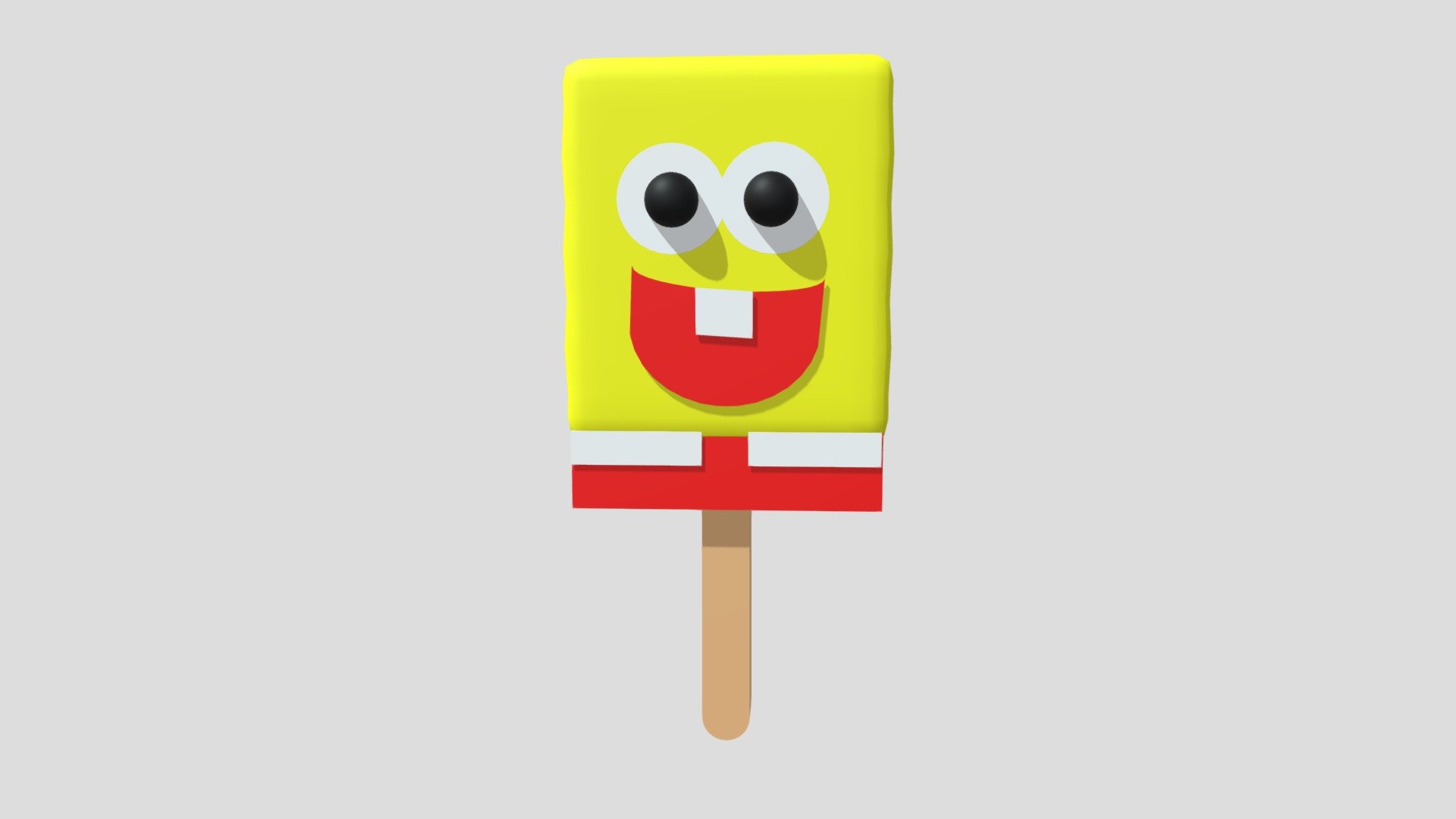 Spongebob Popsicle - Download Free 3D model by SuperJamesWorld [59f09b6 ...