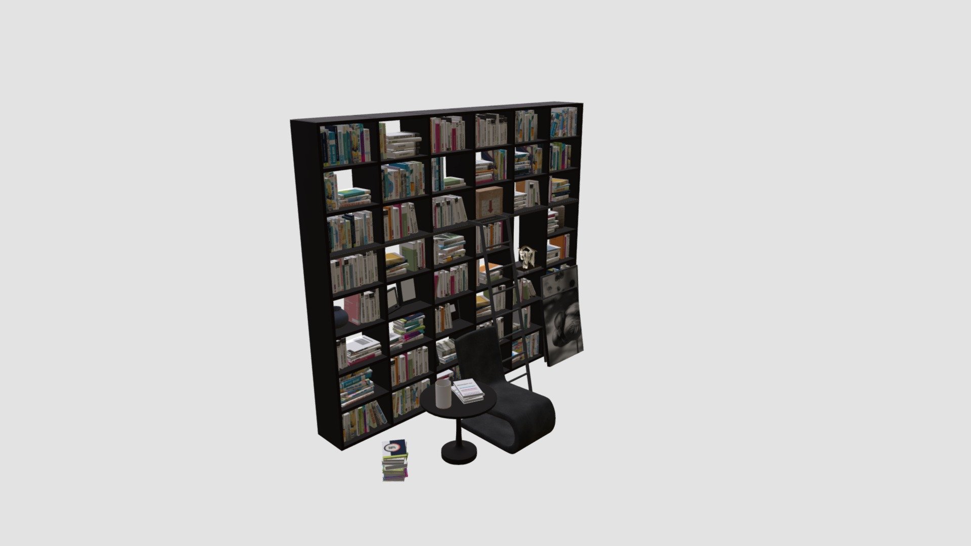 bookshelf - Buy Royalty Free 3D model by Evermotion [59f253a] - Sketchfab Store
