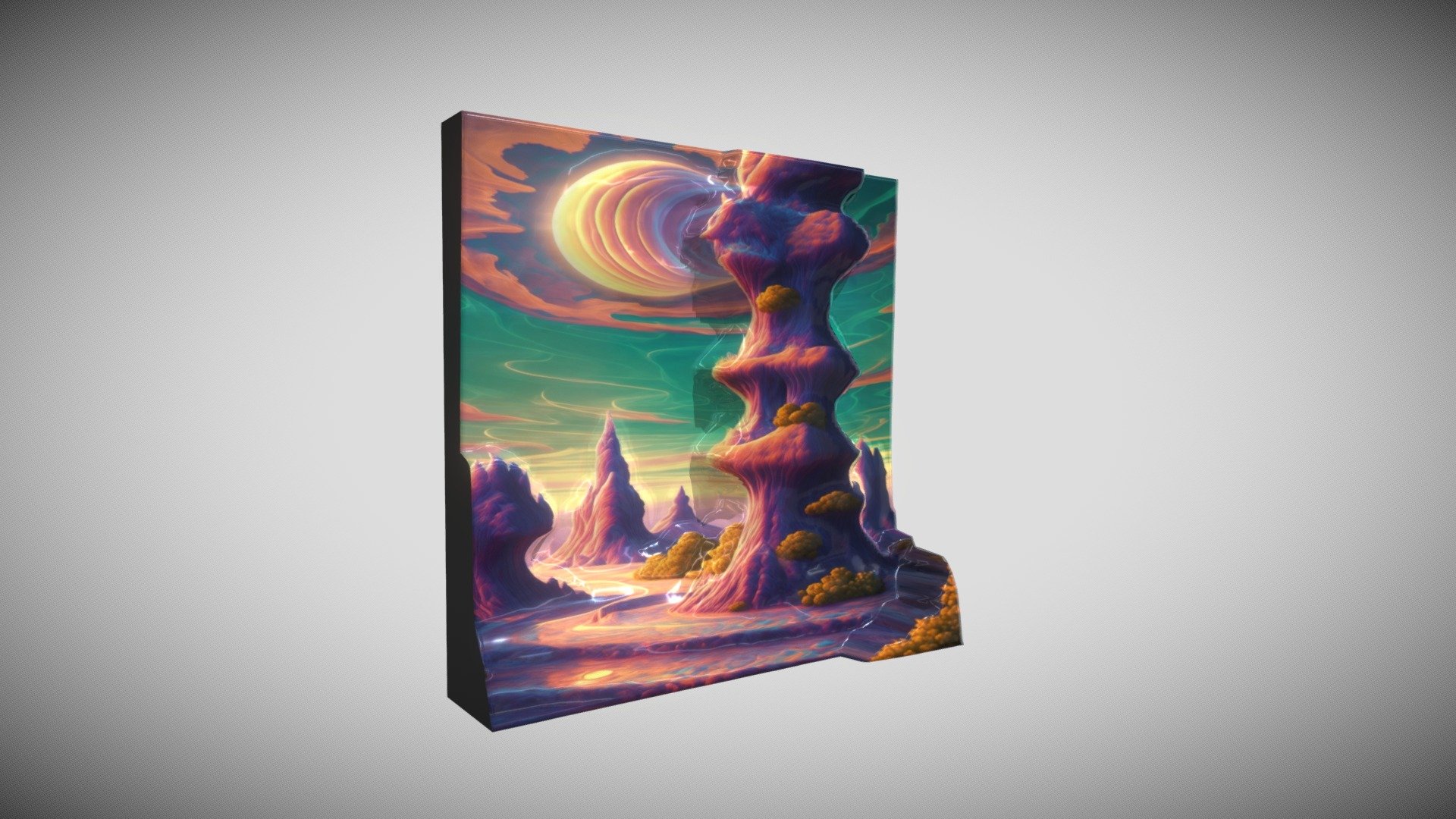 Landscape_trippy Relief - Buy Royalty Free 3D model by Dominic Baker ...
