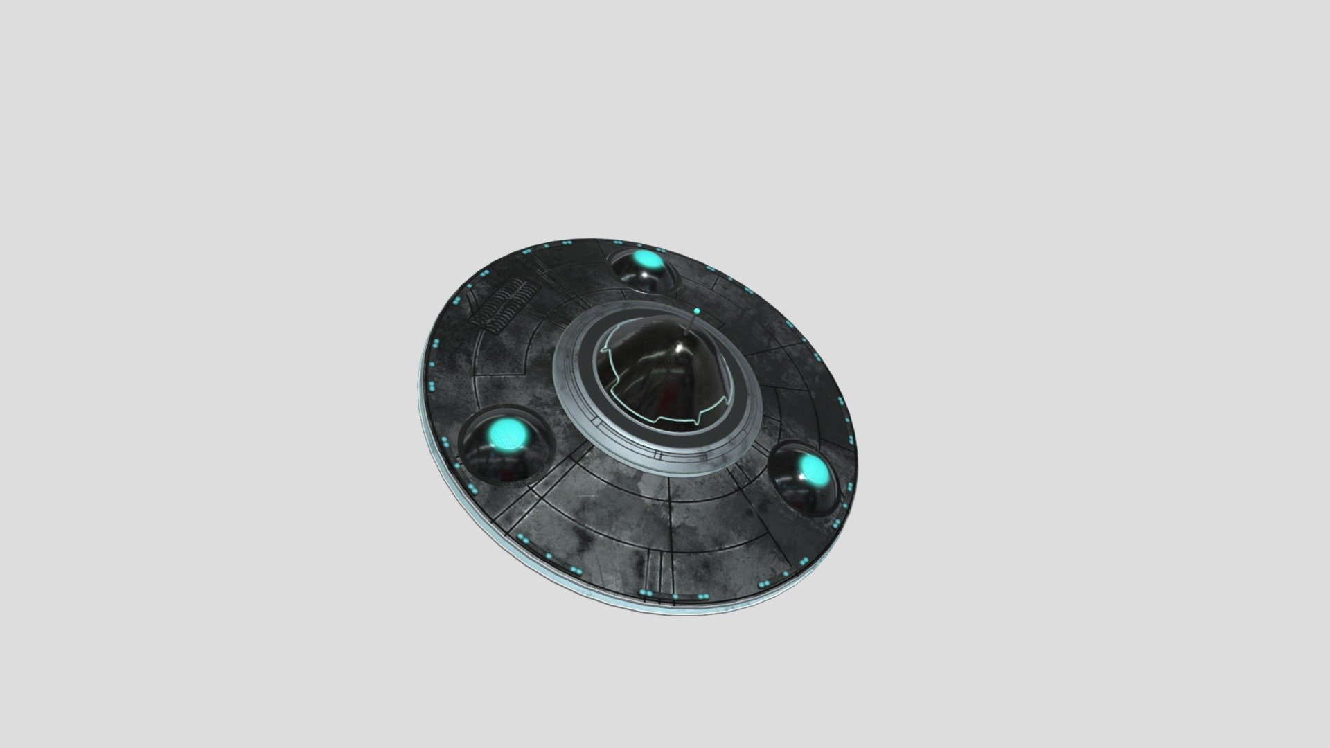 UFO - 3D model by arkaroy013 [59f43ea] - Sketchfab