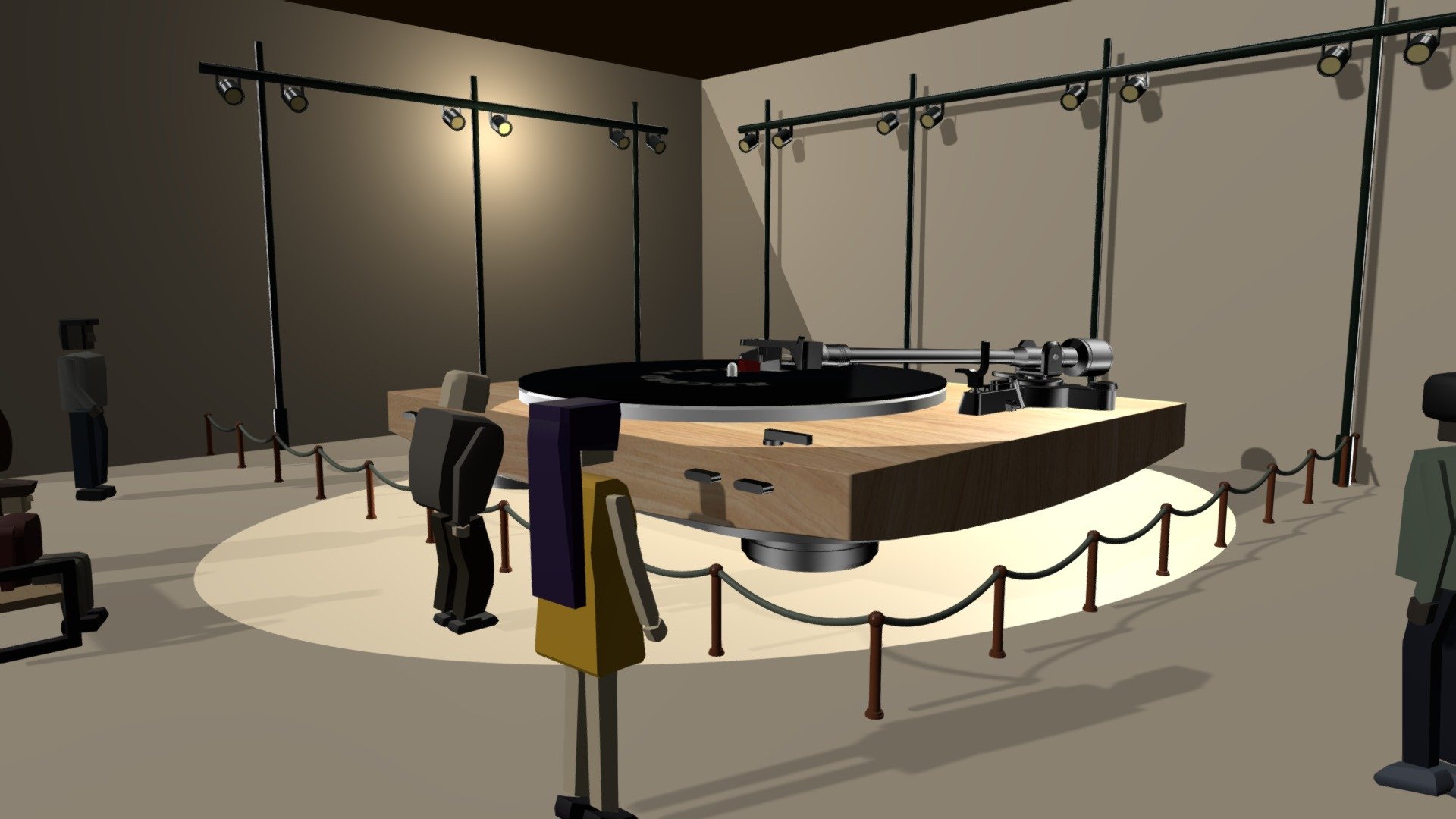 Record Player Exhibition - Download Free 3D model by RuijianSun ...