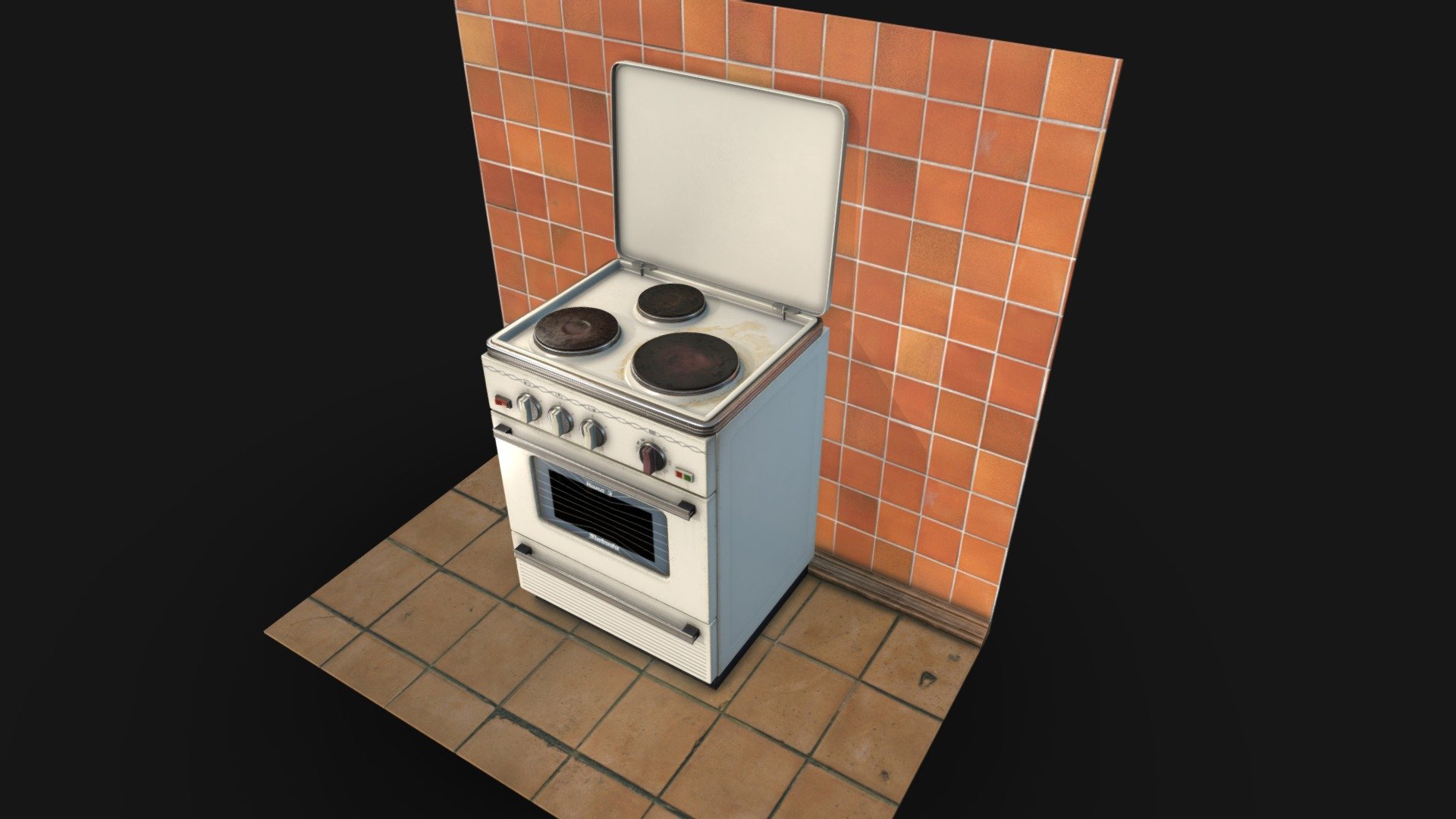 Old electric stove - Download Free 3D model by skalopendra [59fa004 ...