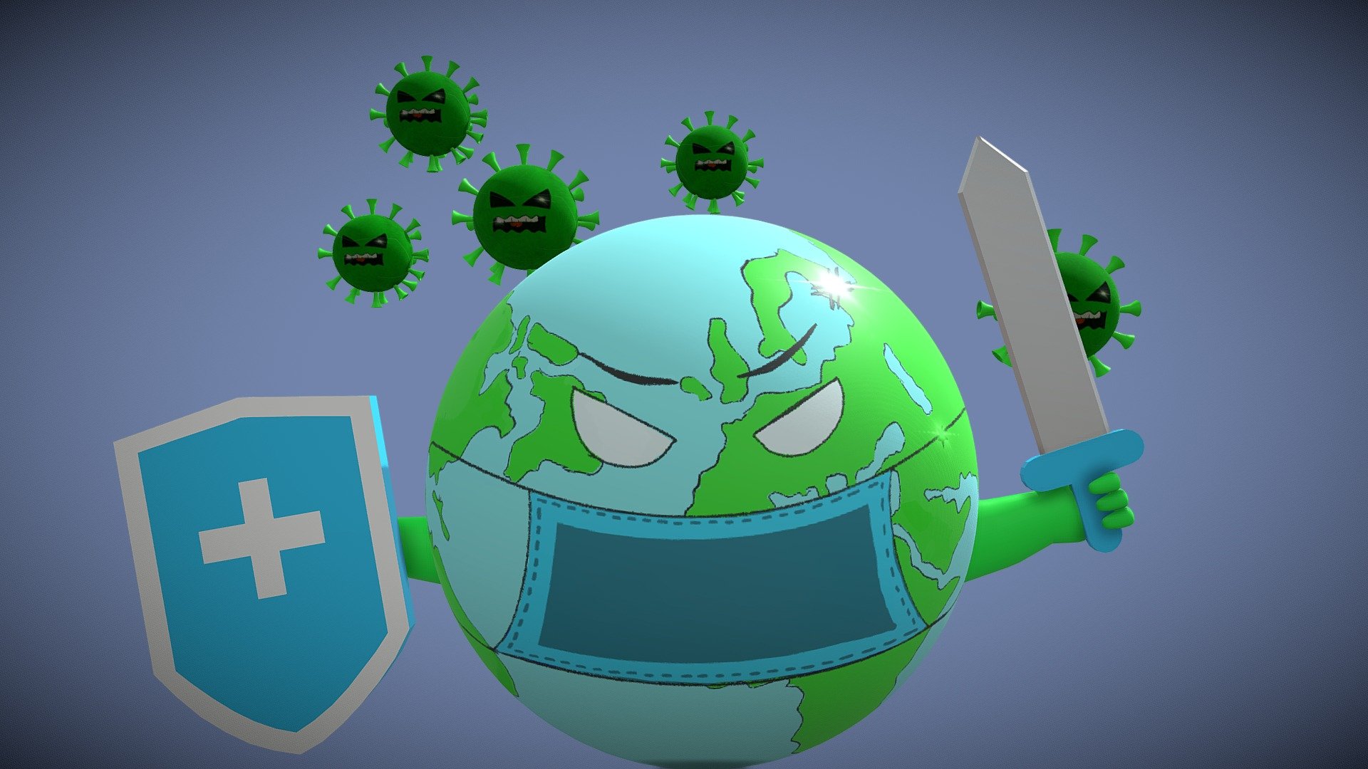Earth shield - Download Free 3D model by Moonwise [59fb8f7] - Sketchfab