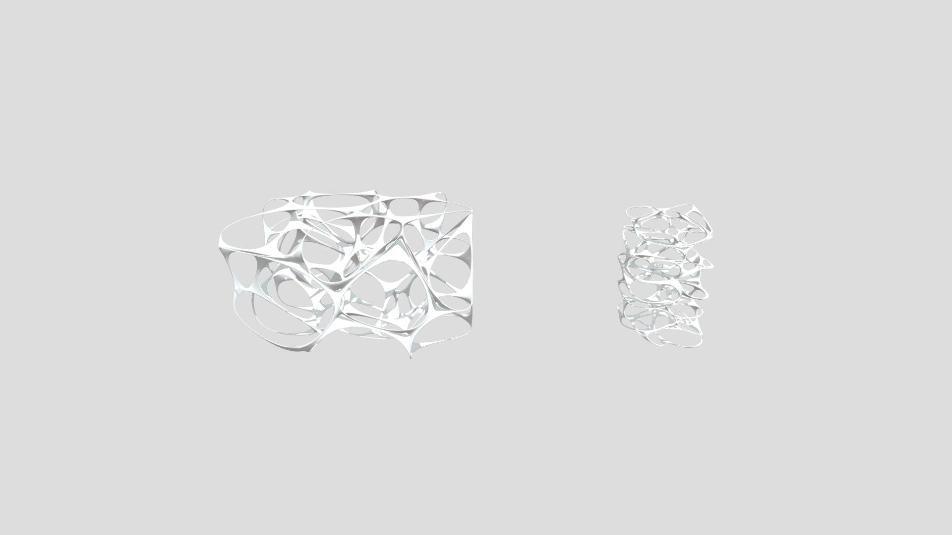 Abstract Parametric Structures - 3D model by himanshu34 [59fc9de] - Sketchfab