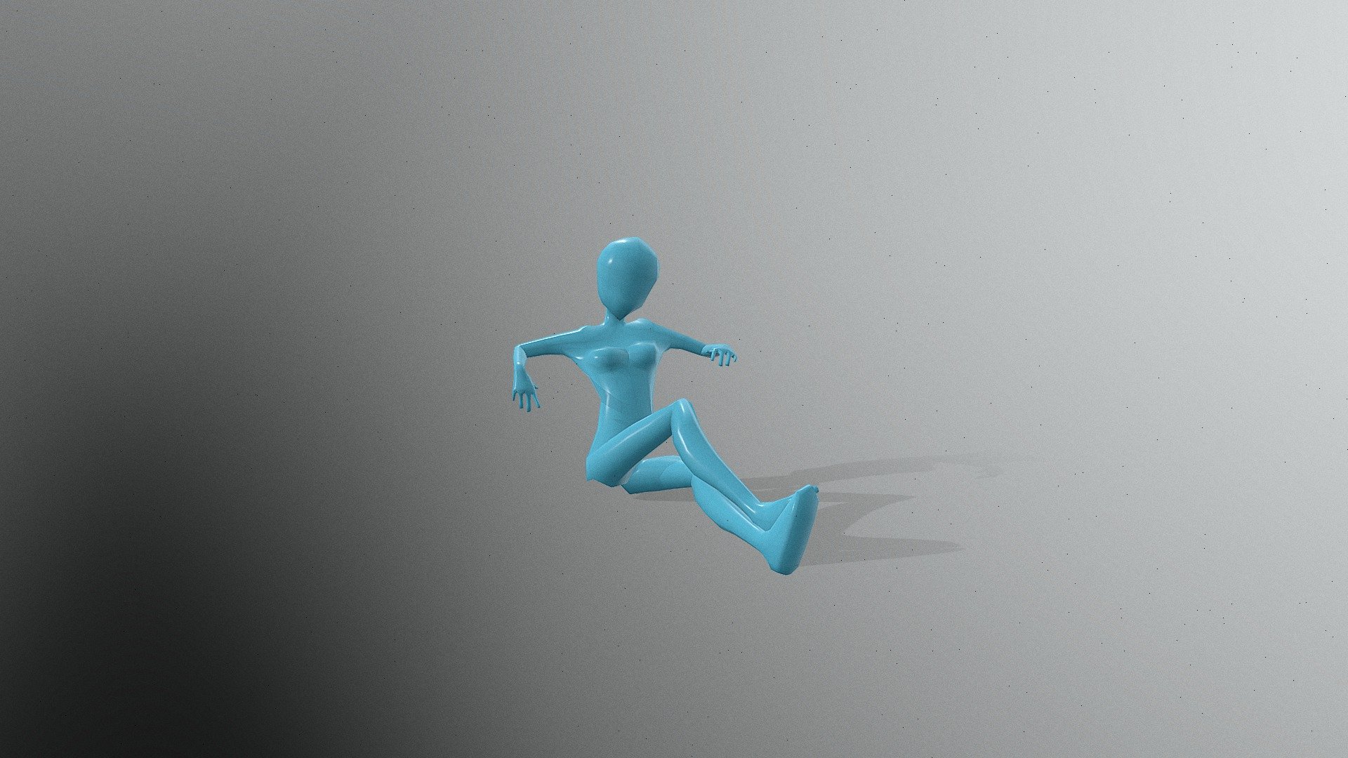Blue lowpoly character sitting - Download Free 3D model by Mishazawa ...