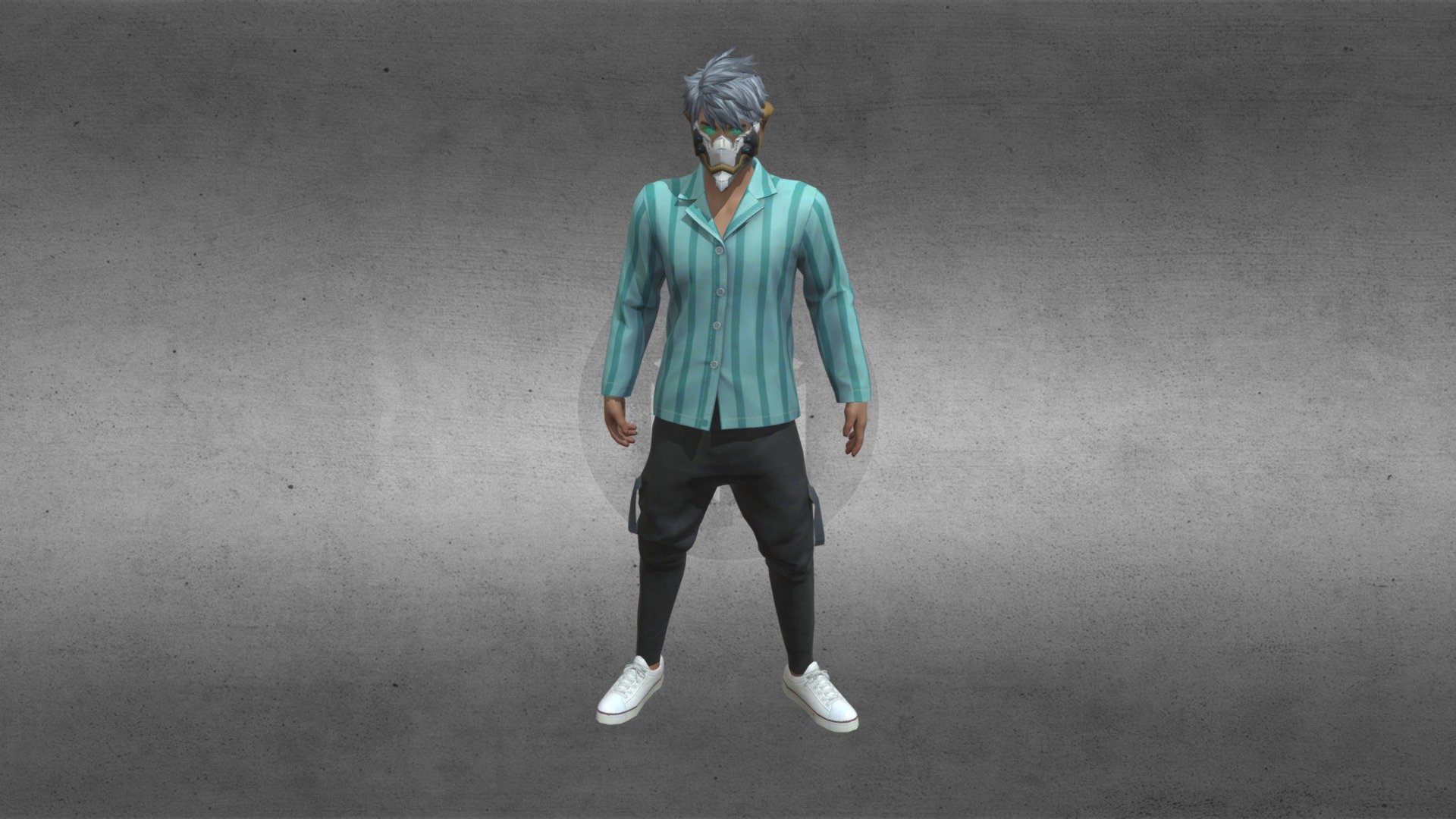 freefire boss skeleton character by pace gaming - Download Free 3D ...