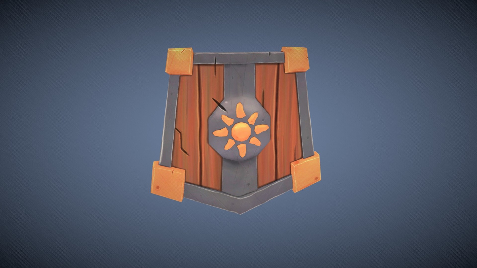Shield handpainted - 3D model by drkarbonare [59fe9cc] - Sketchfab