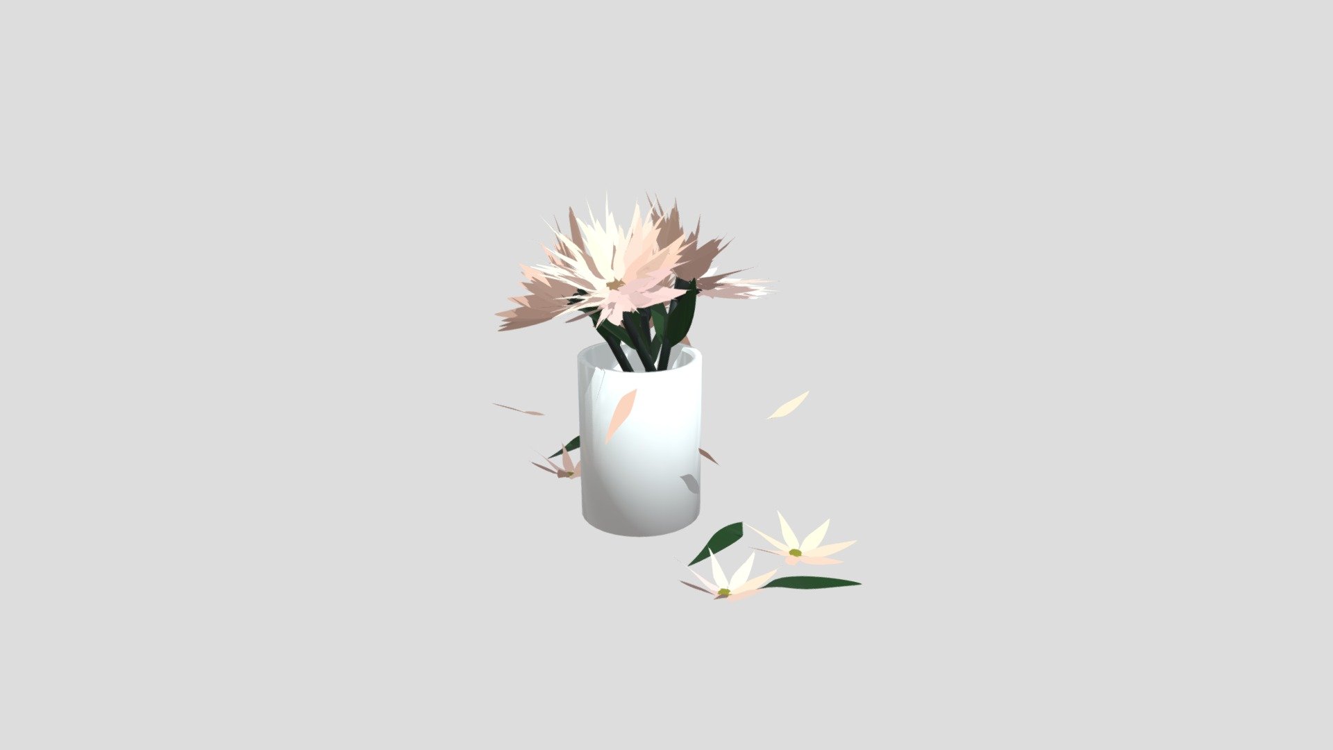 Pink Flowers - Download Free 3D model by Klio.Skye [59ffee7] - Sketchfab