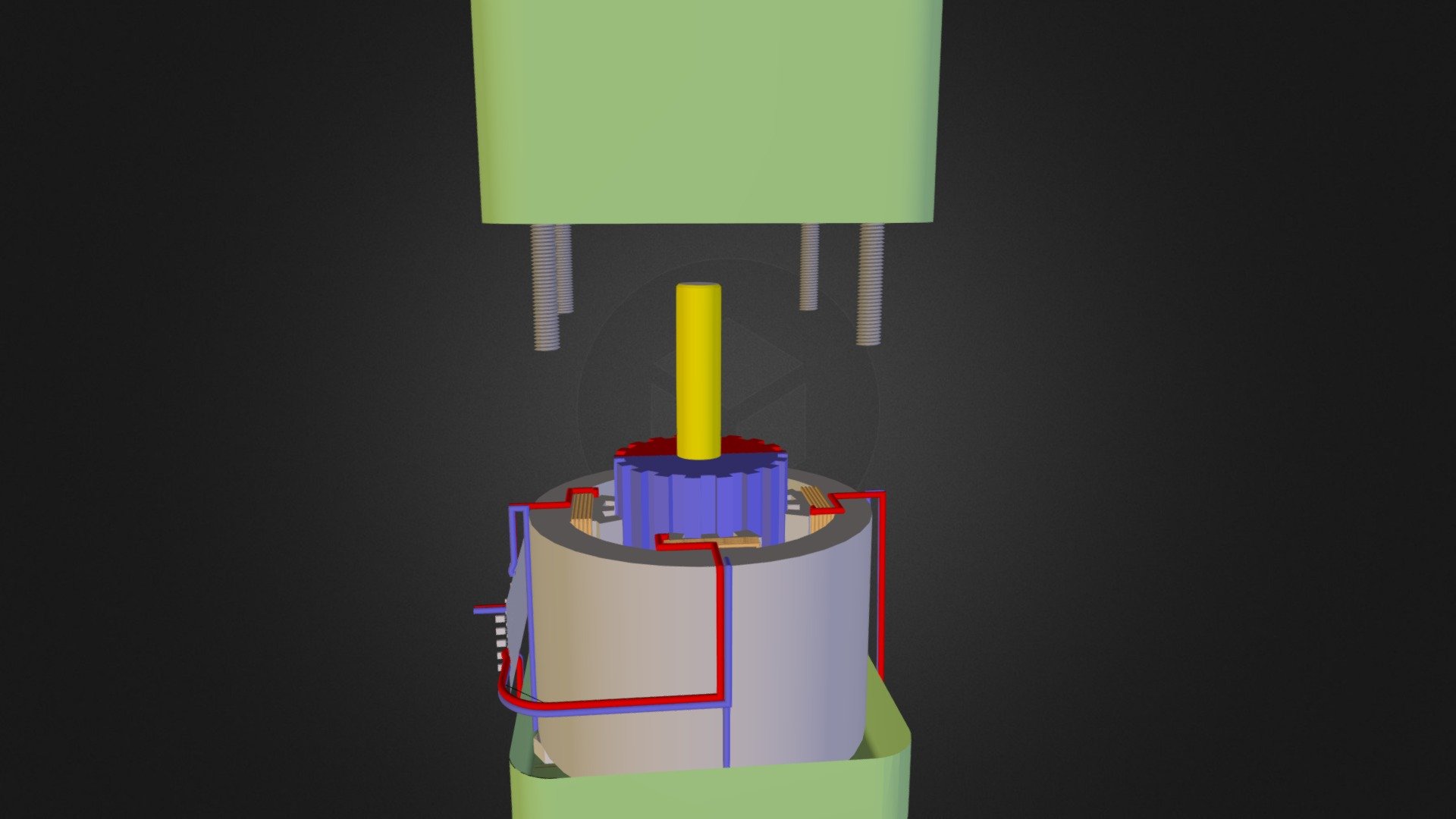 Stepper motor - 3D model by thomhoekstra93 [5LFaUUb] - Sketchfab