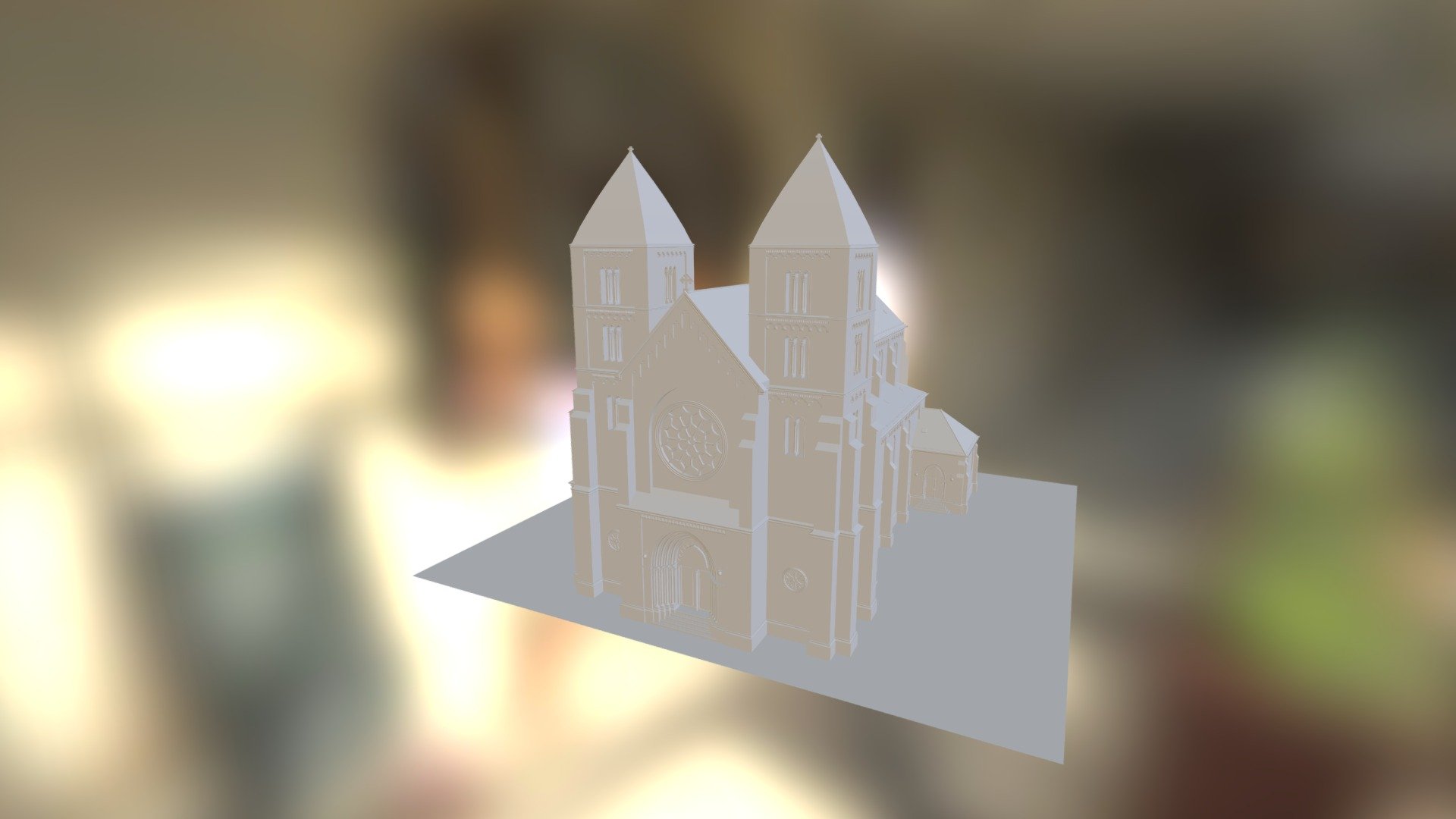 Neo Romanesque Church - 3D model by energyoverflow [5NUQykm] - Sketchfab