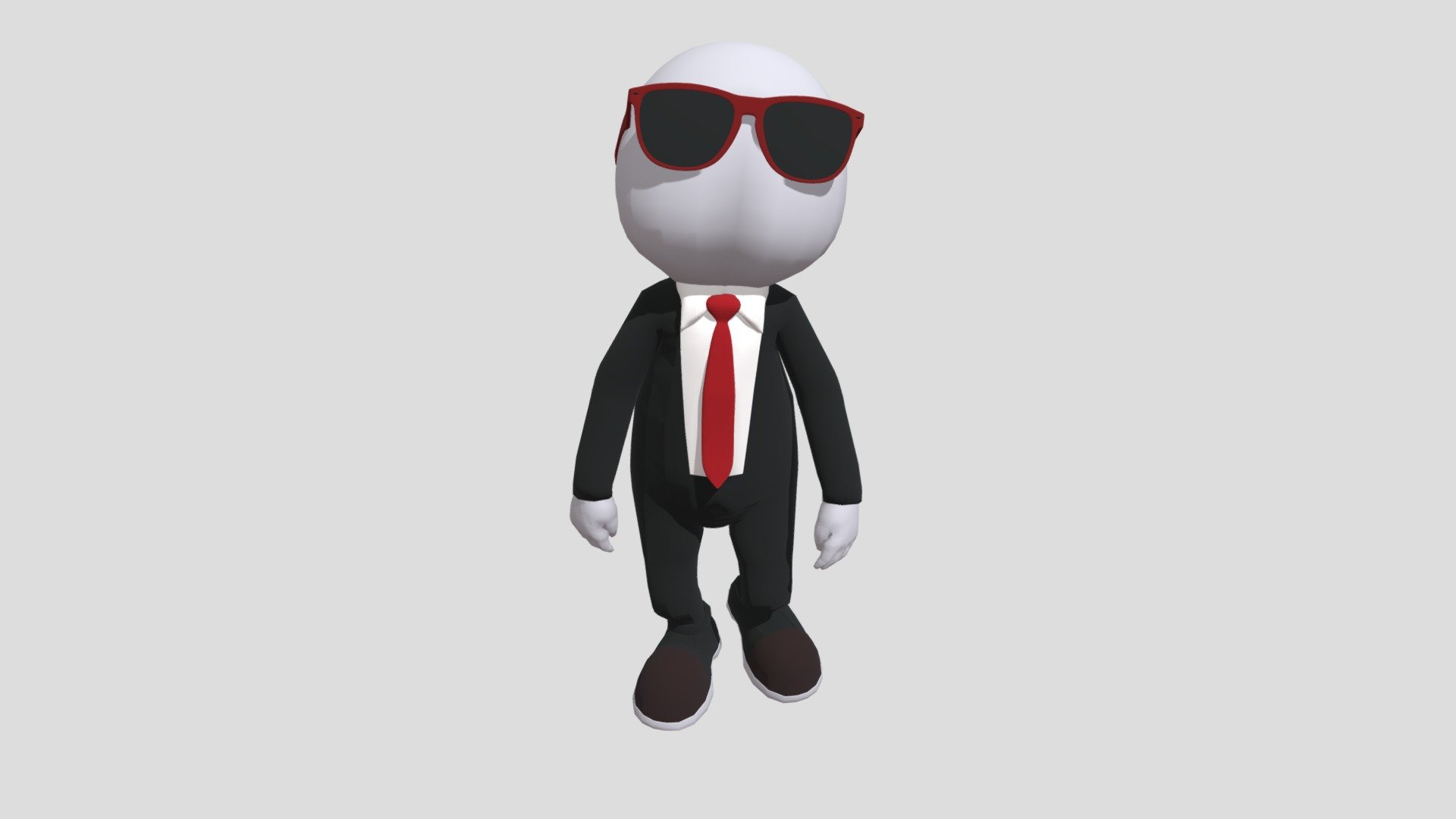 Stickman Agent Character - 3D model by bkrashraf [5a0355a] - Sketchfab