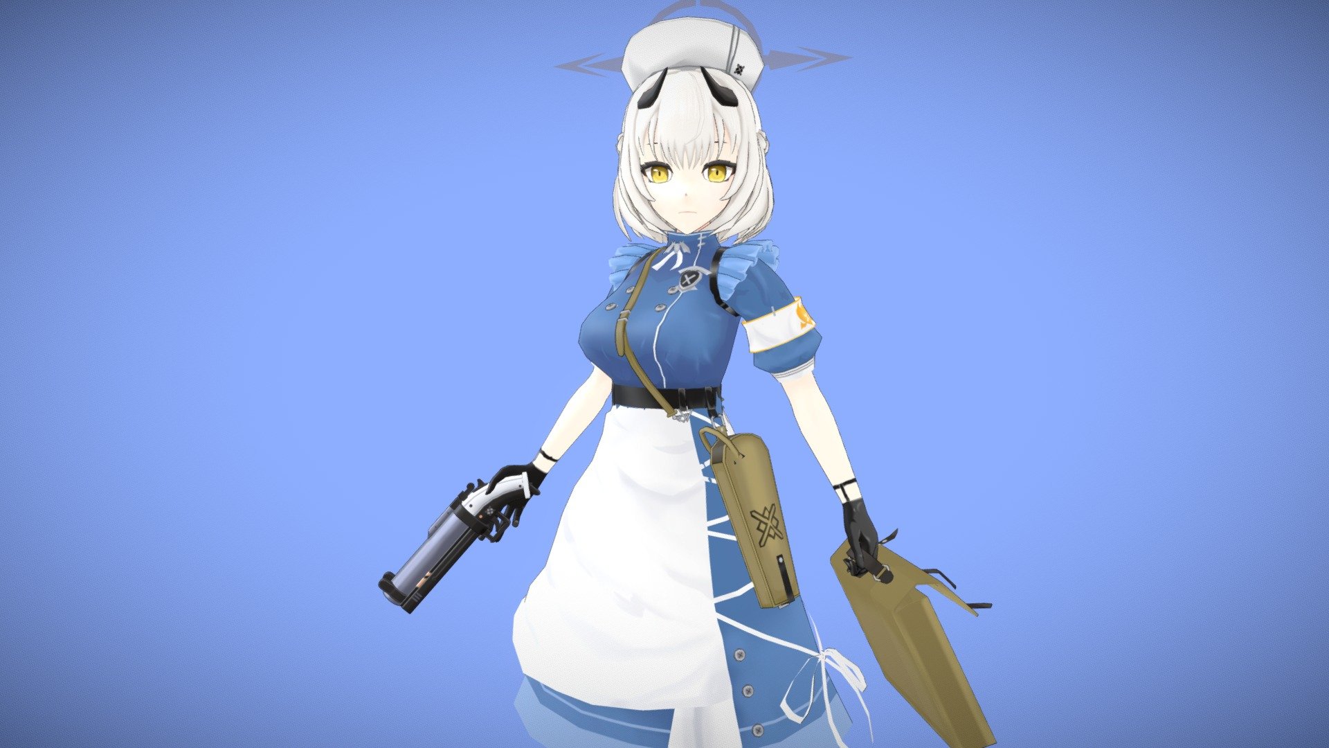 Himuro Sena From Blue Archive - 3D model by GODKANPAI (@GasMaskGameDev) [5a03699] - Sketchfab