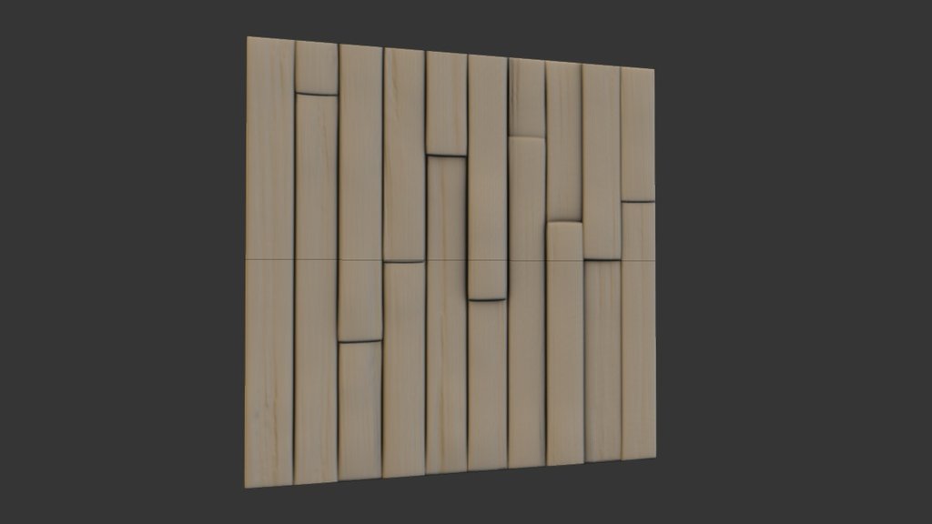 Wood Wall - Download Free 3D model by Kim Kaurin (@kimkaurin) [5a03ec8 ...